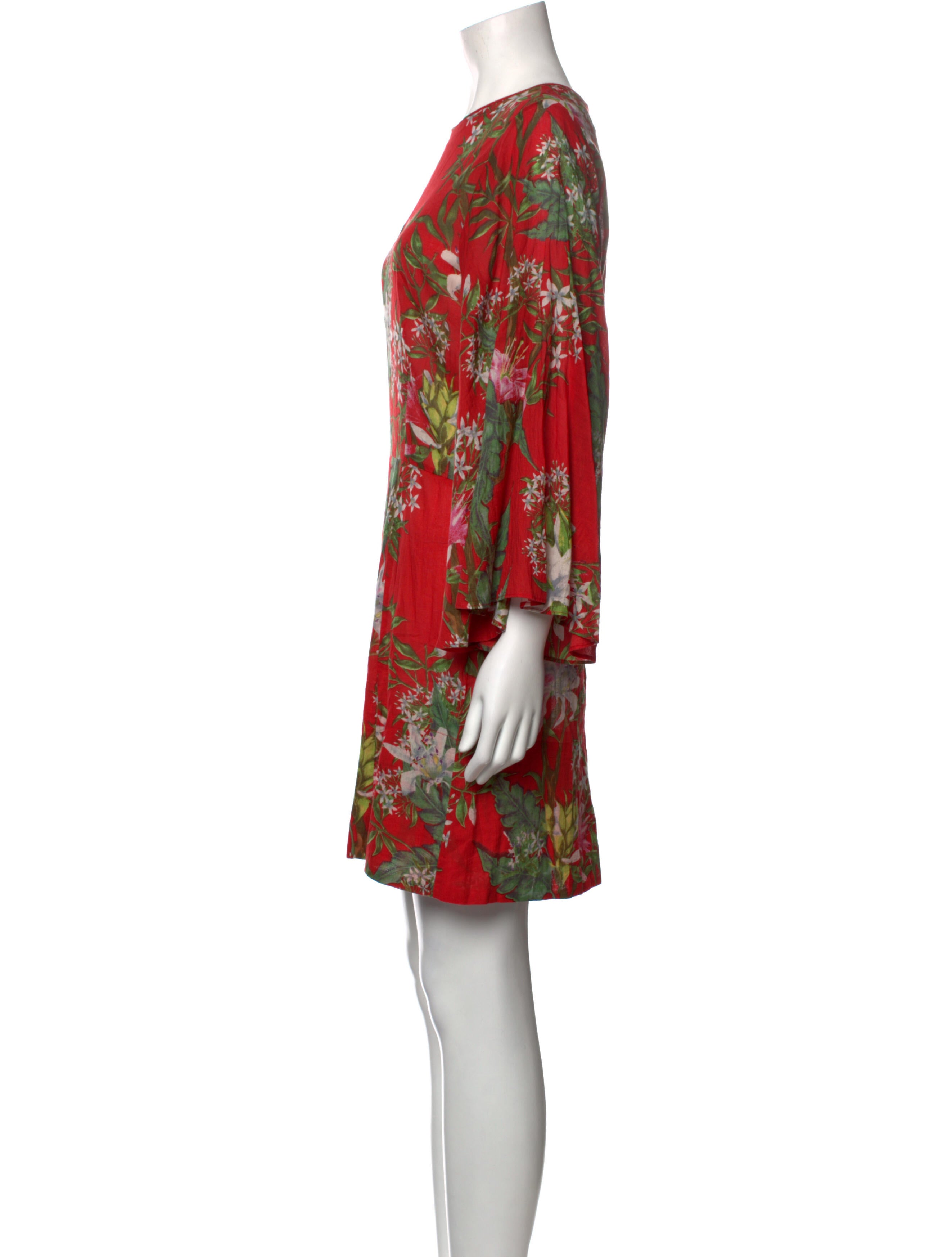 Isabel Marant Textured Silk Dress - Red Dresses, Clothing - ISA42254 ...