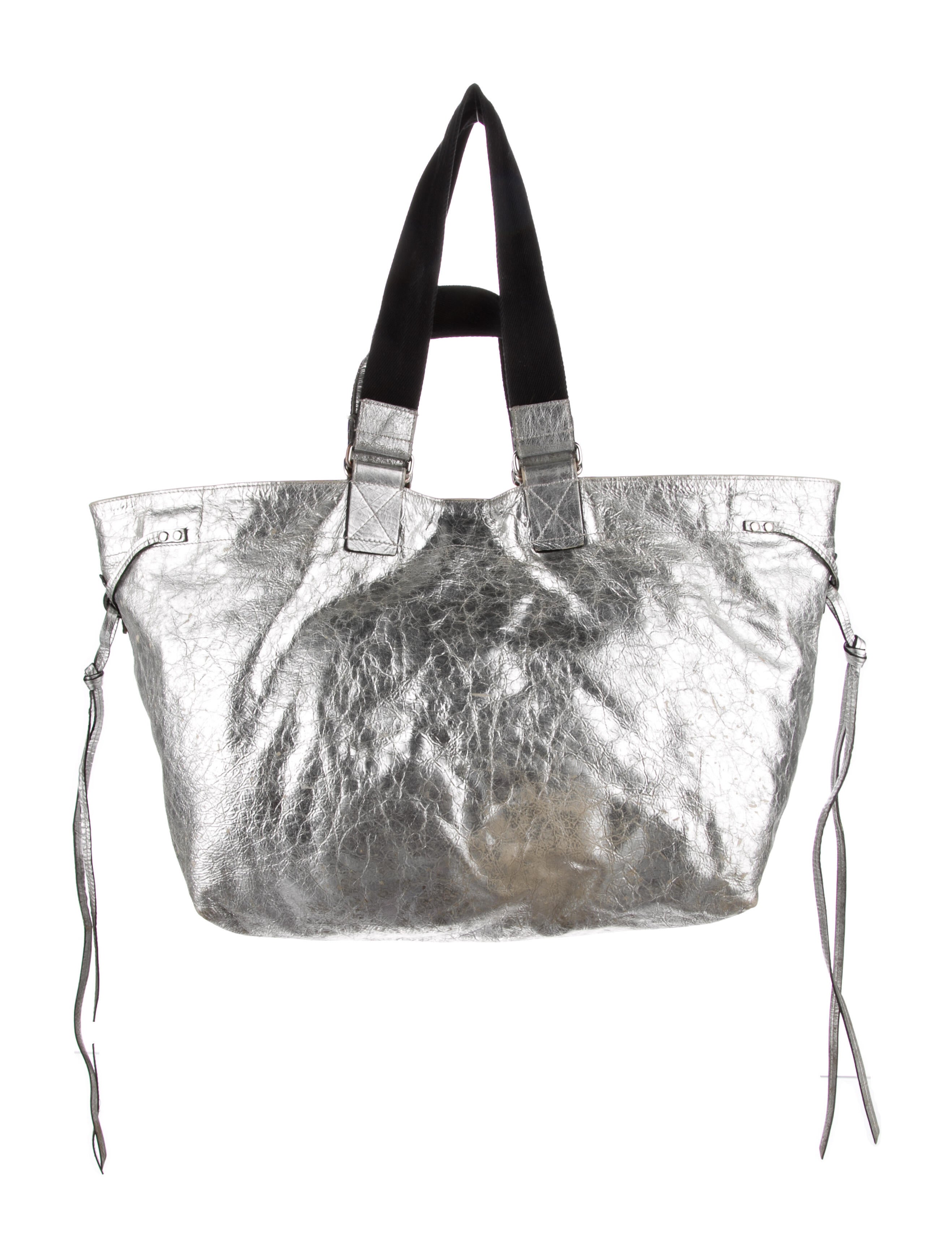 Isabel Marant Leather Metallic Tote - Metallic Totes, Handbags ...