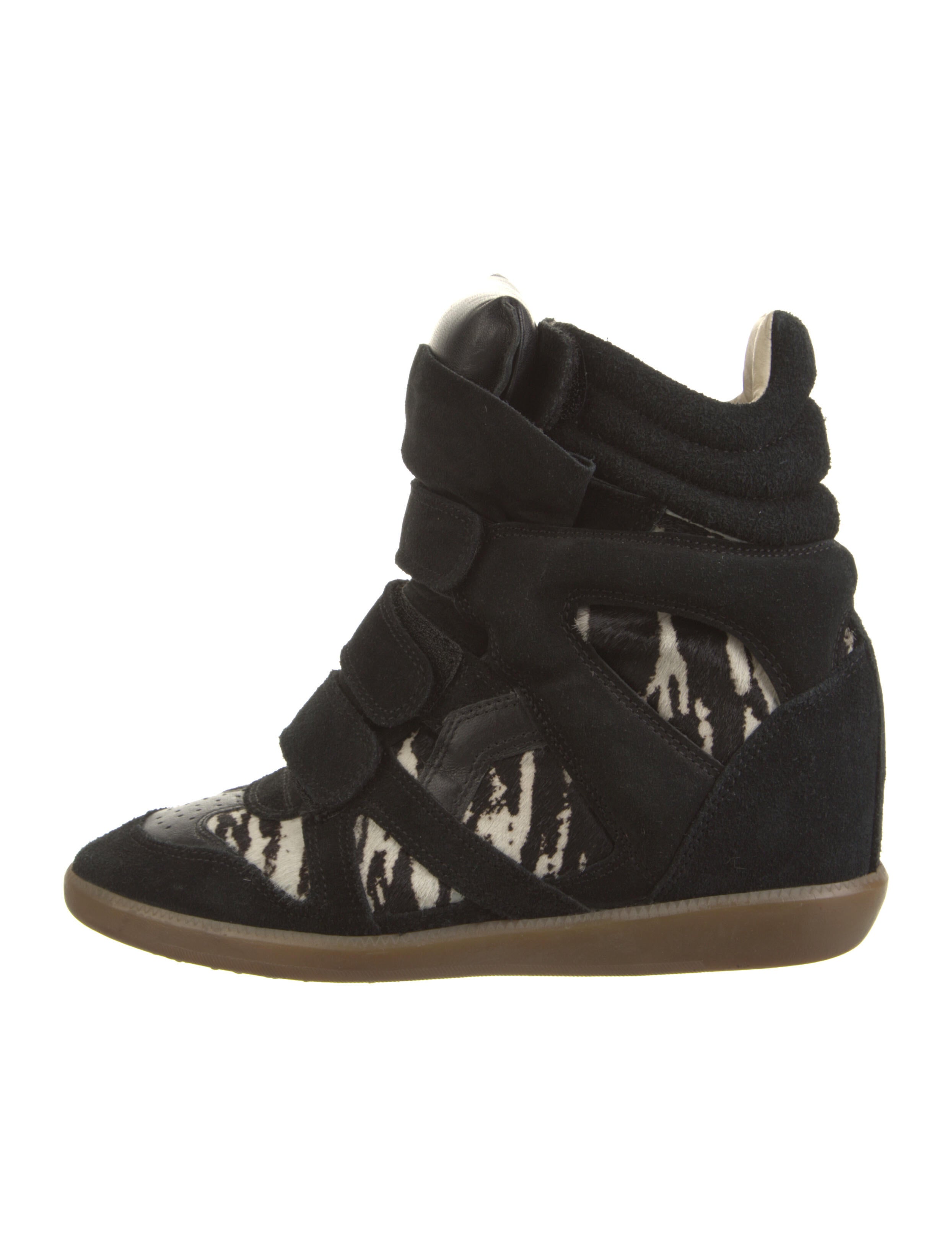 Isabel Marant Bekett Wedge Sneakers - Black Sneakers, Shoes - ISA43851 ...