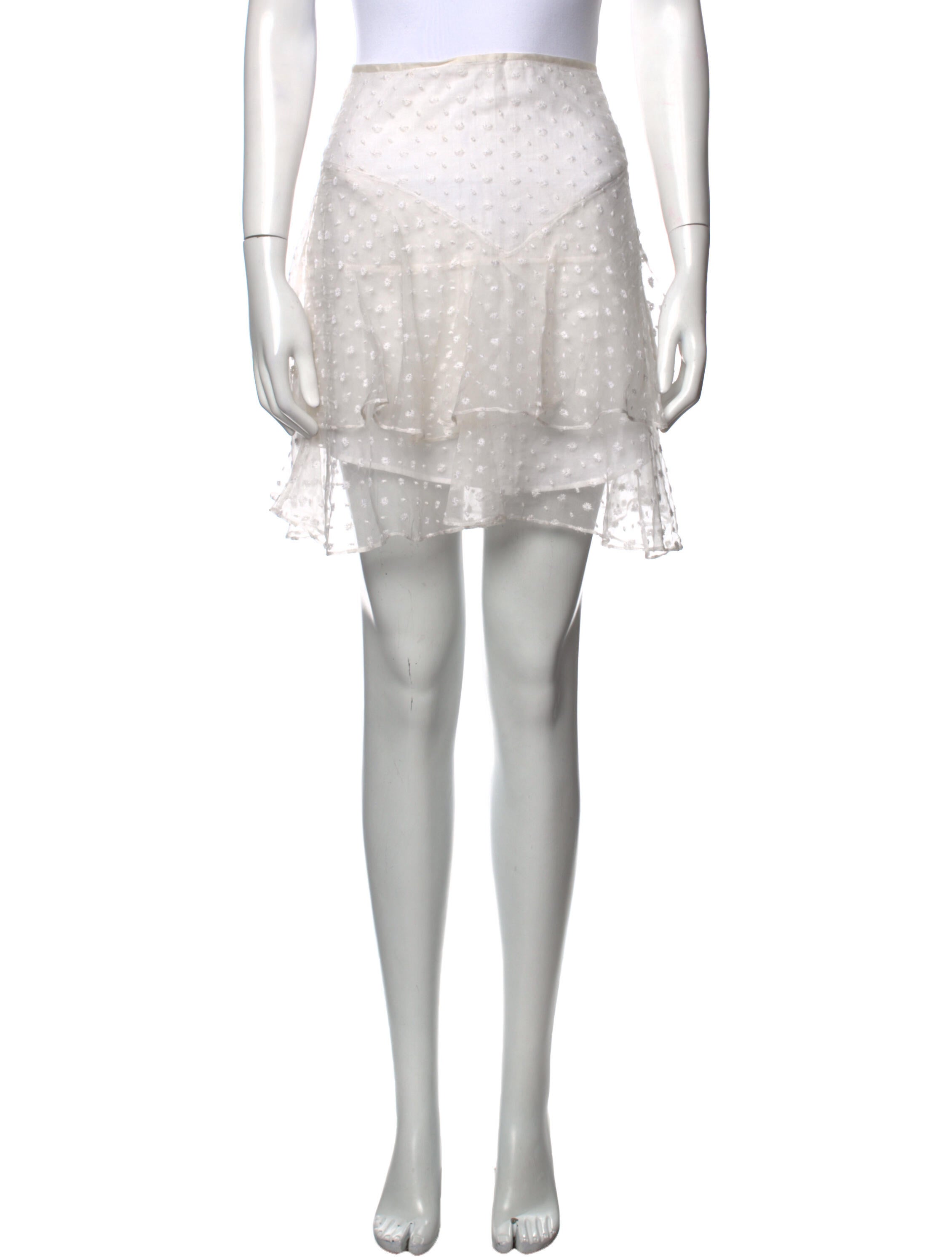 Isabel Marant Linen Mini Skirt - White Skirts, Clothing - ISA37800 ...