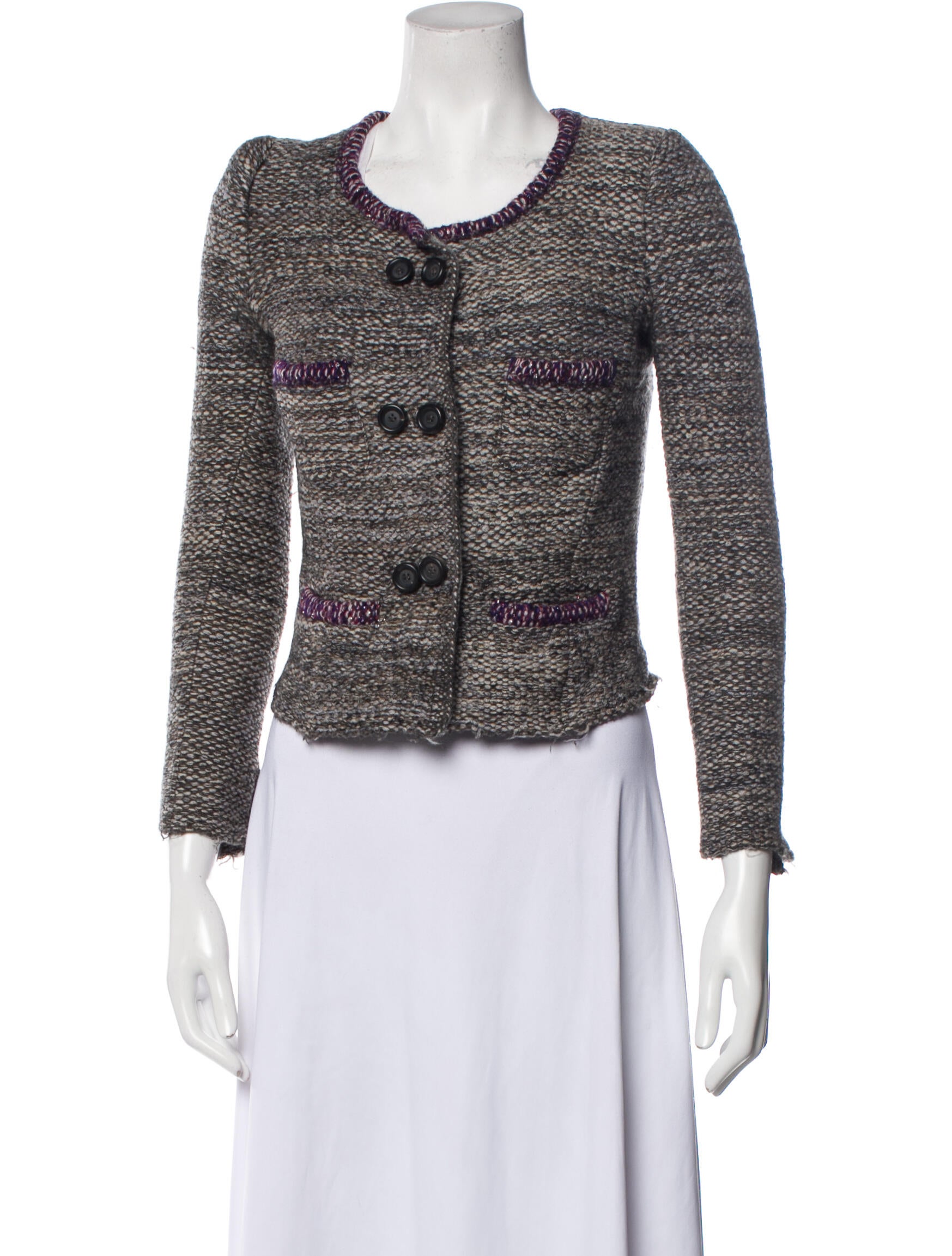 Theory Tweed Pattern Evening Jacket - Pink Jackets, Clothing ...