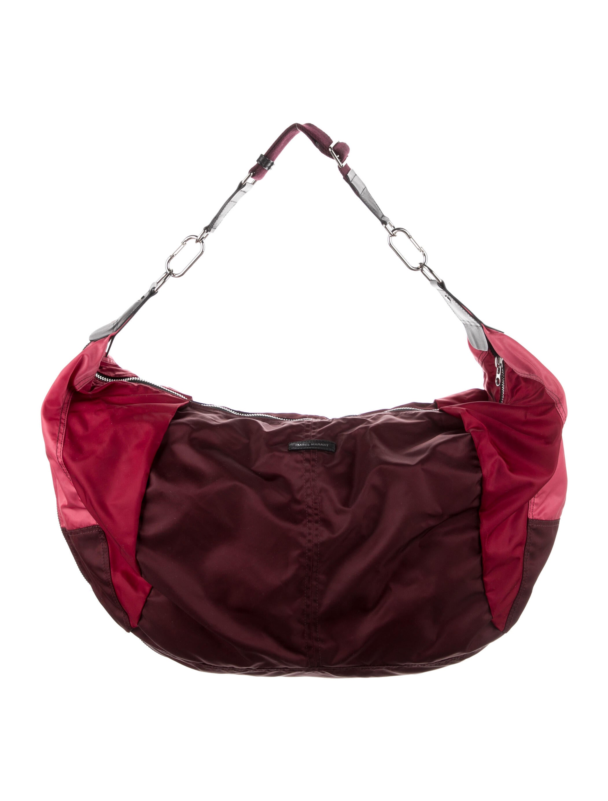 Isabel Marant Nylon Shoulder Bag - Burgundy Shoulder Bags, Handbags ...