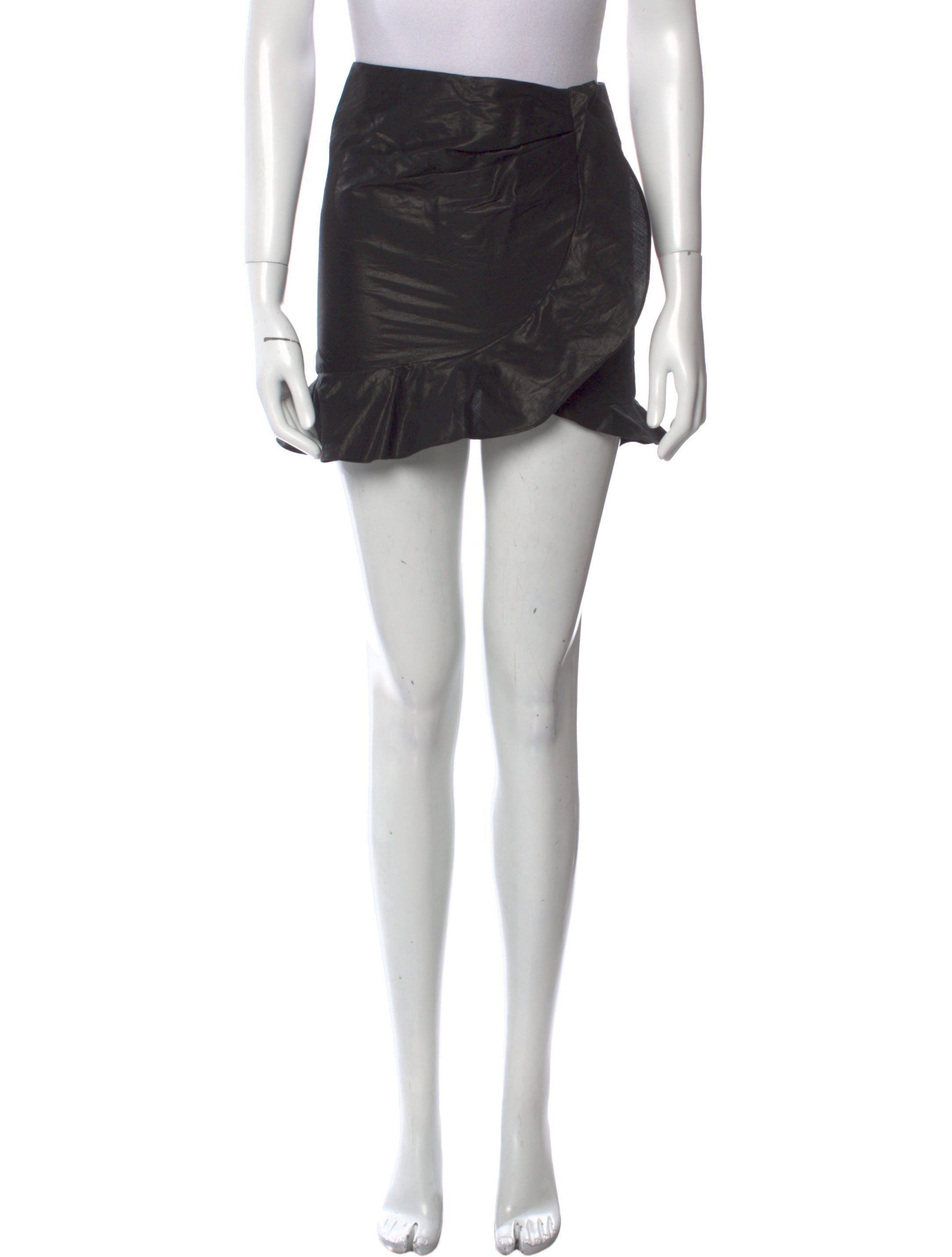 Isabel Marant Ruffle Embellishment Mini Skirt - Black Skirts, Clothing ...