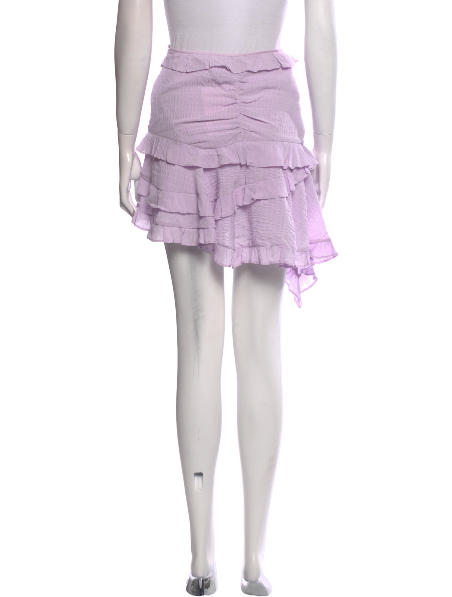 Isabel Marant Ruffle Embellishment Knee-Length Skirt w/ Tags - Purple ...