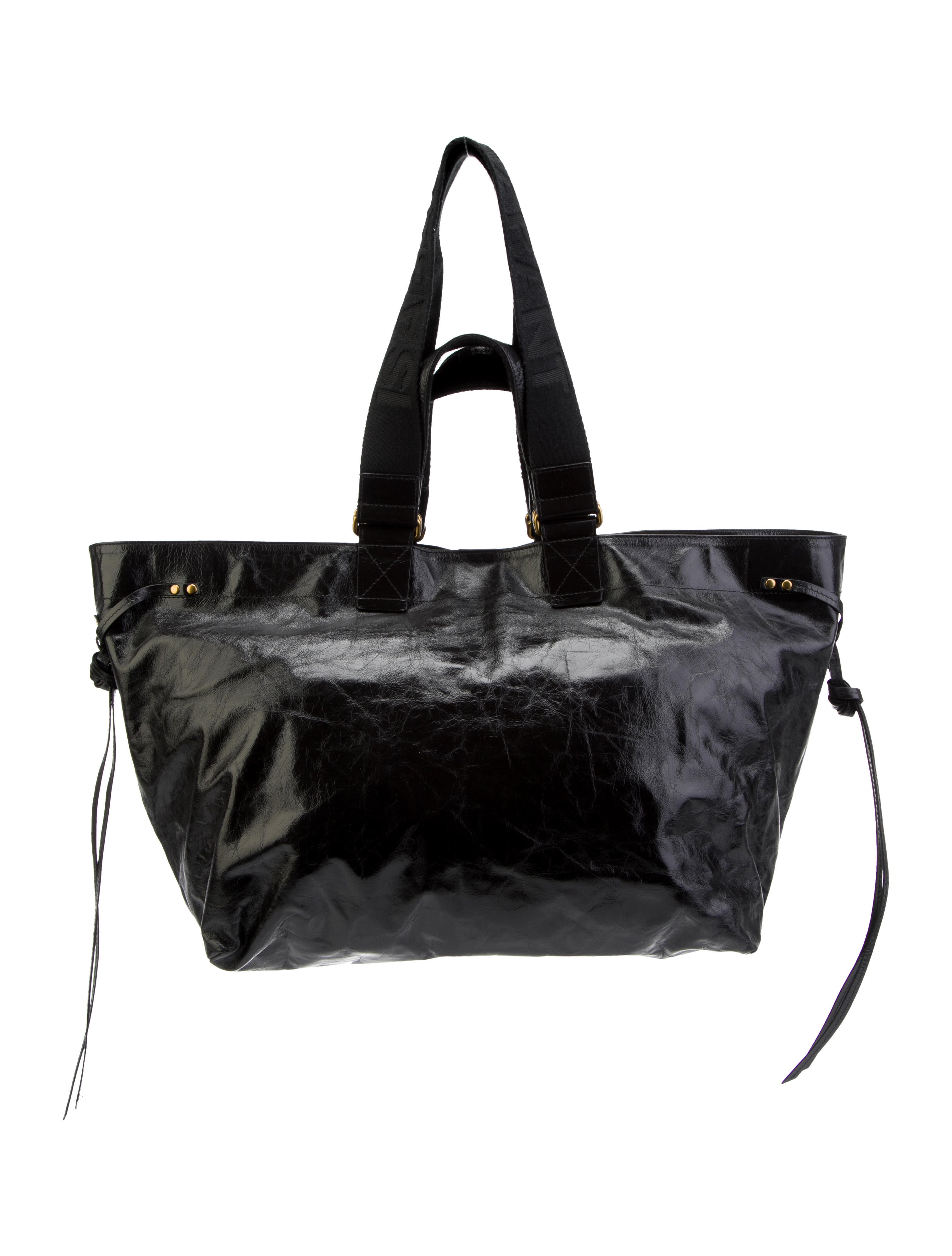 Isabel Marant Leather Tote Bag - Black Totes, Handbags - ISA181452 ...