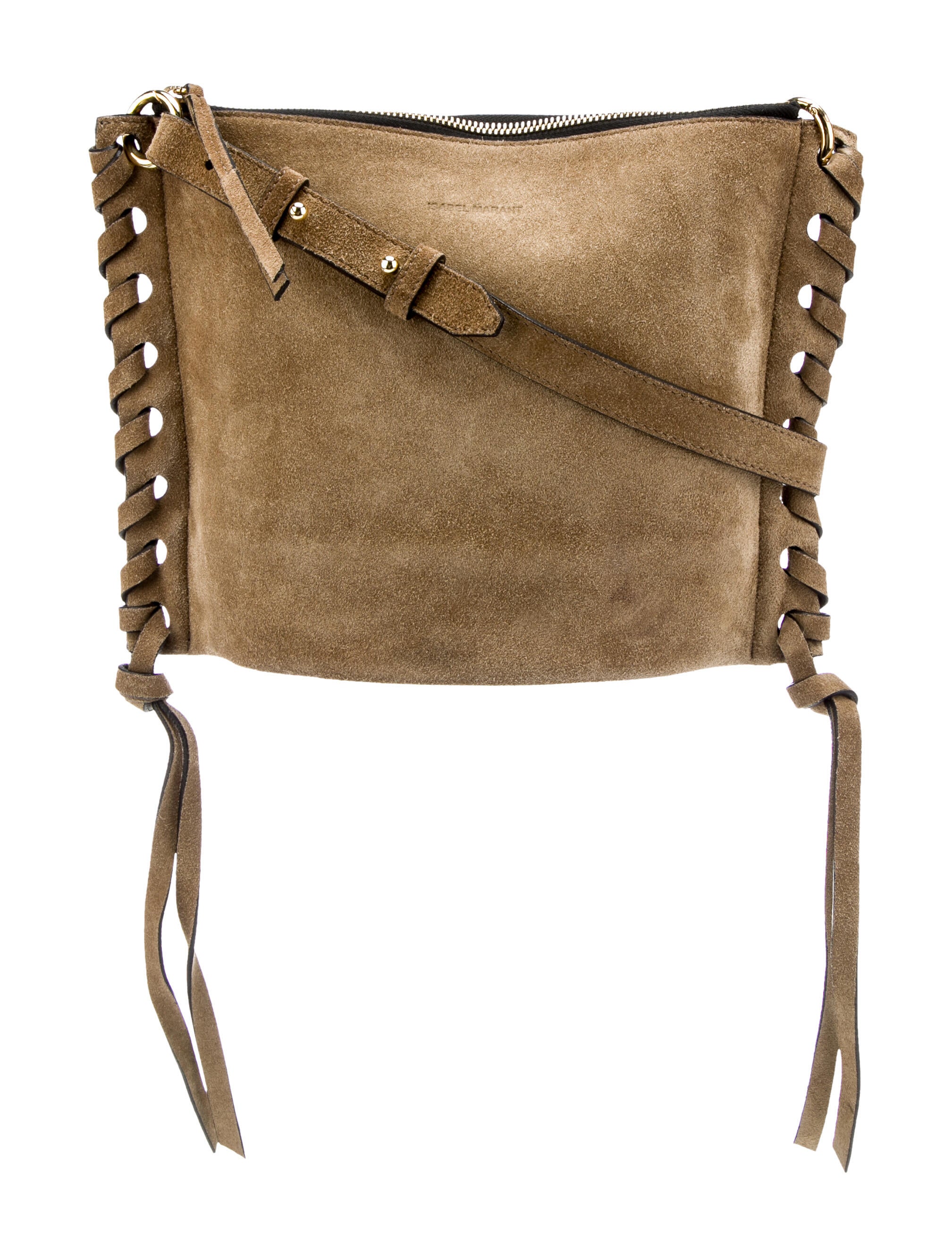 Isabel Marant Suede Shoulder Bag - Neutrals Shoulder Bags, Handbags ...