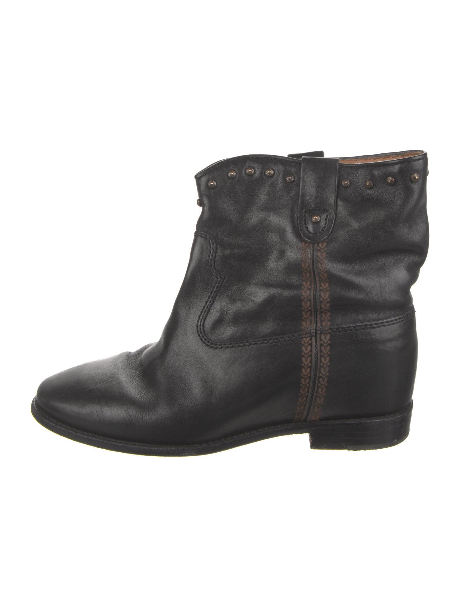 Isabel Marant Leather Studded Accents Boots - Black Boots, Shoes ...