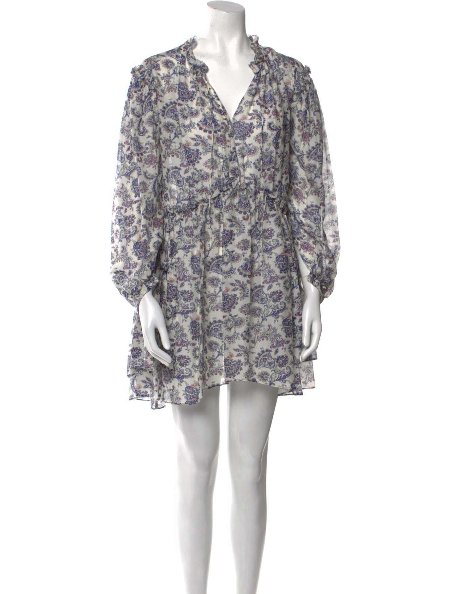 Isabel Marant Silk Mini Dress - Blue Dresses, Clothing - ISA198846 ...