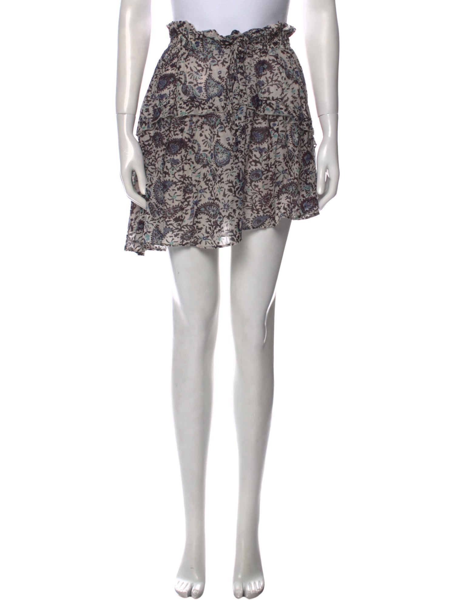 Isabel Marant Floral Print Mini Skirt - Neutrals Skirts, Clothing ...