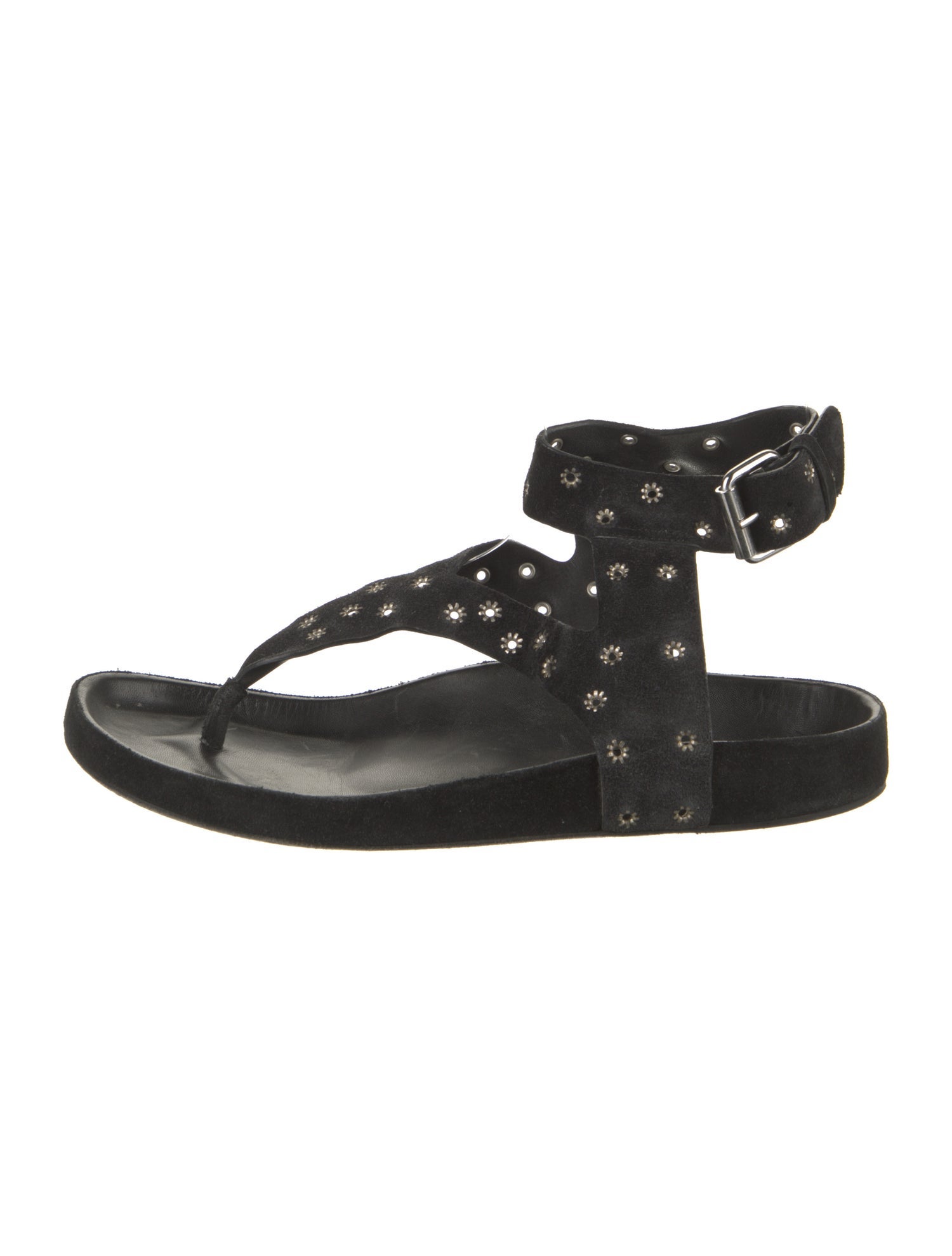 Isabel Marant Suede Gladiator Sandals - Black Sandals, Shoes ...