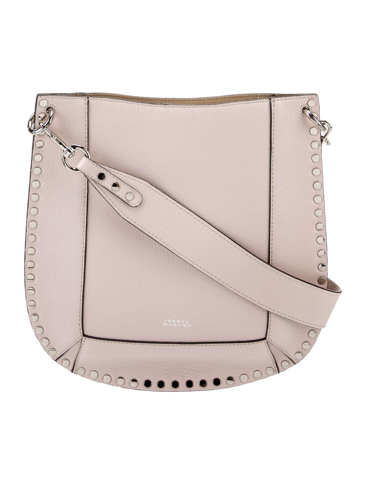 Isabel Marant Studded Leather Shoulder Bag - Pink Shoulder Bags ...