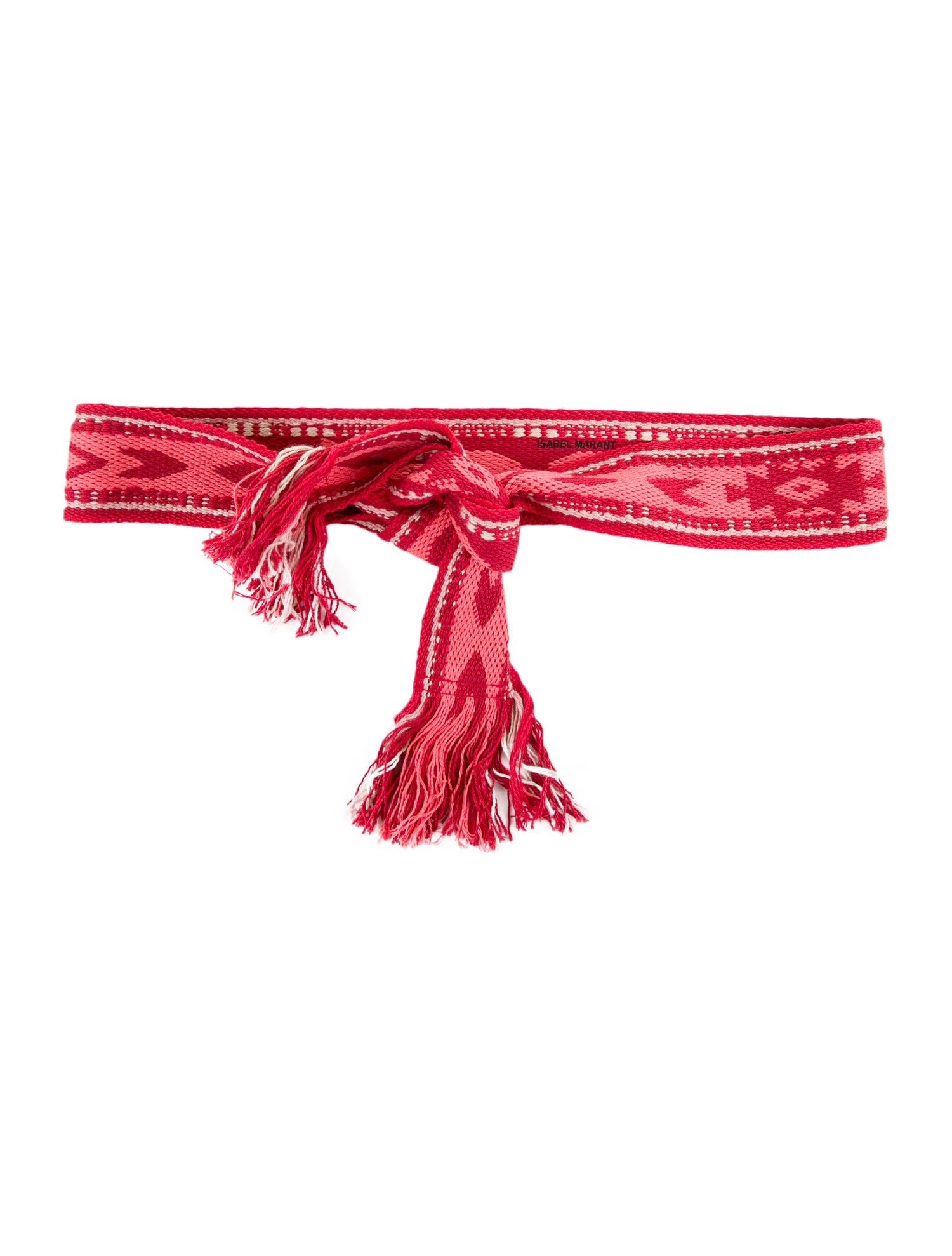 Isabel Marant Wide Fringe Trim Accent Waist Belt - Red Belts ...