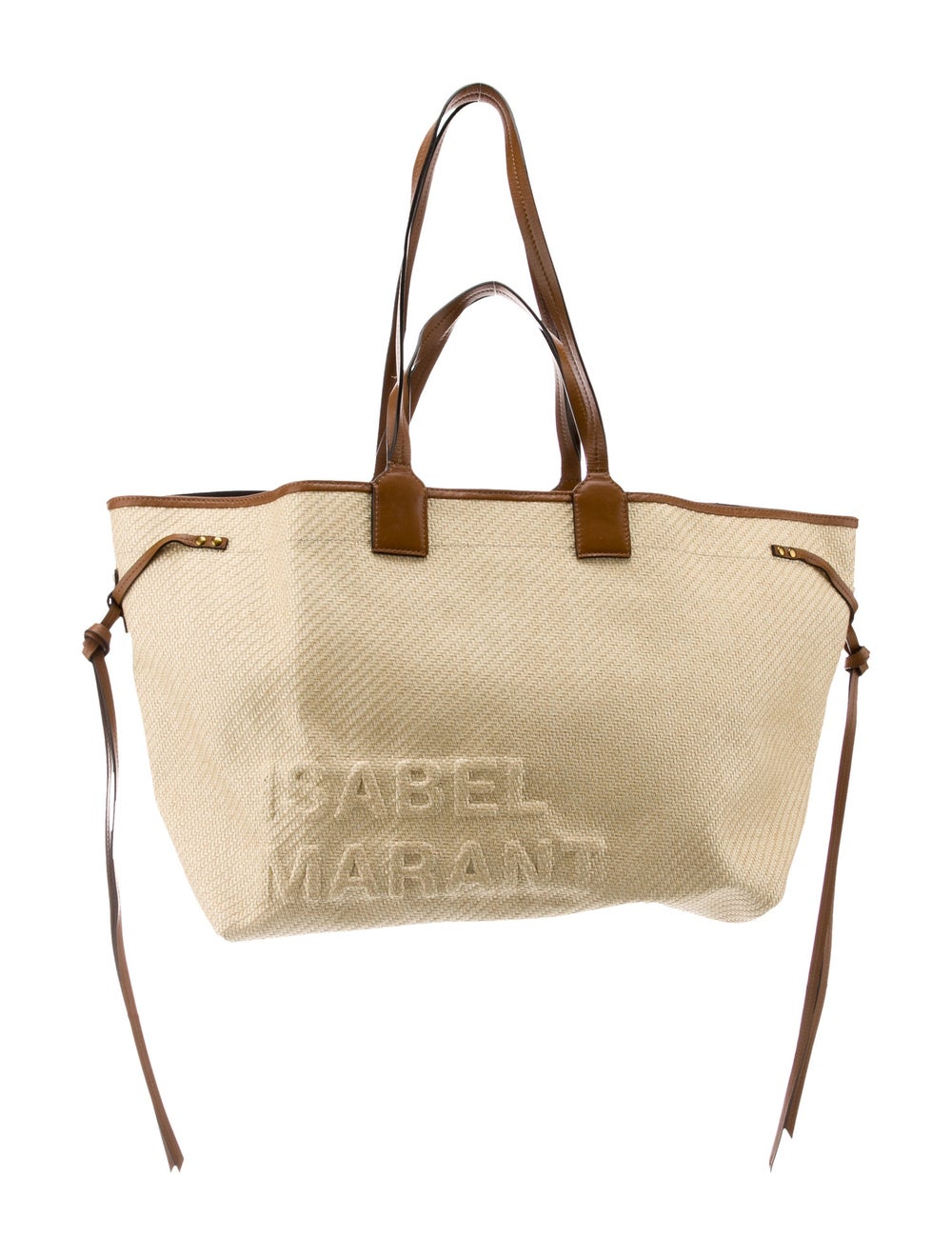 Isabel Marant Raffia Tote Bag - Neutrals Totes, Handbags - ISA207202 ...