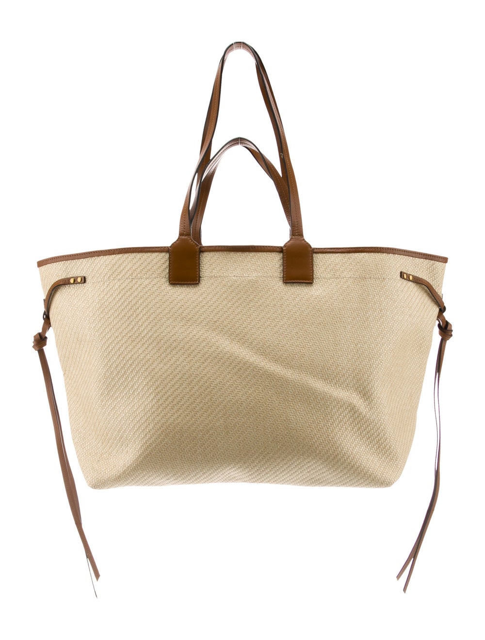 Isabel Marant Raffia Tote Bag - Neutrals Totes, Handbags - ISA207202 ...