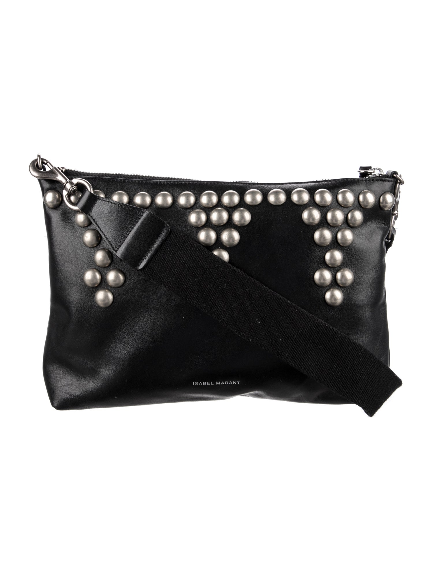 Isabel Marant Studded Leather Shoulder Bag - Black Crossbody Bags ...