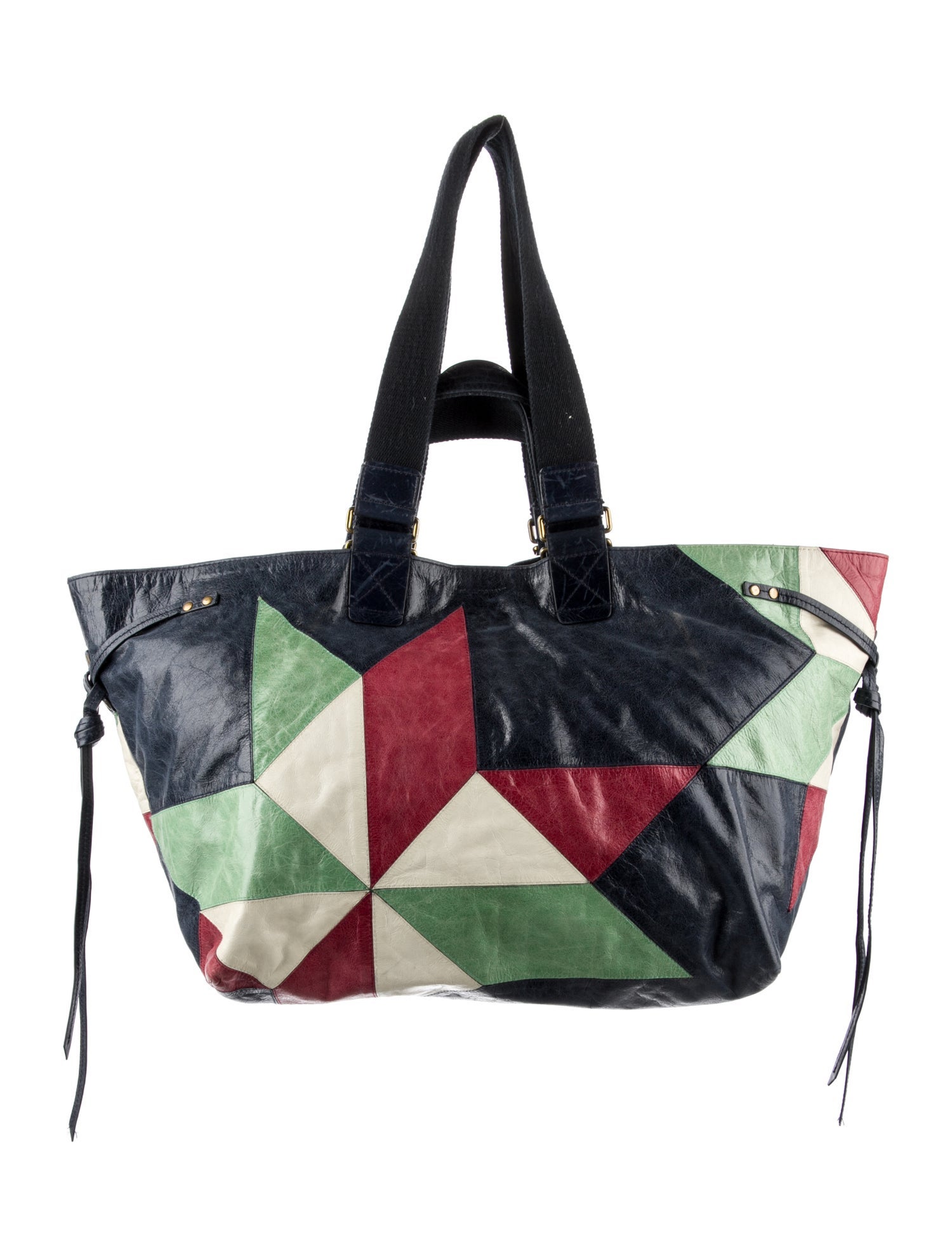 Isabel Marant Leather Patchwork Tote - Blue Totes, Handbags - ISA208318 ...