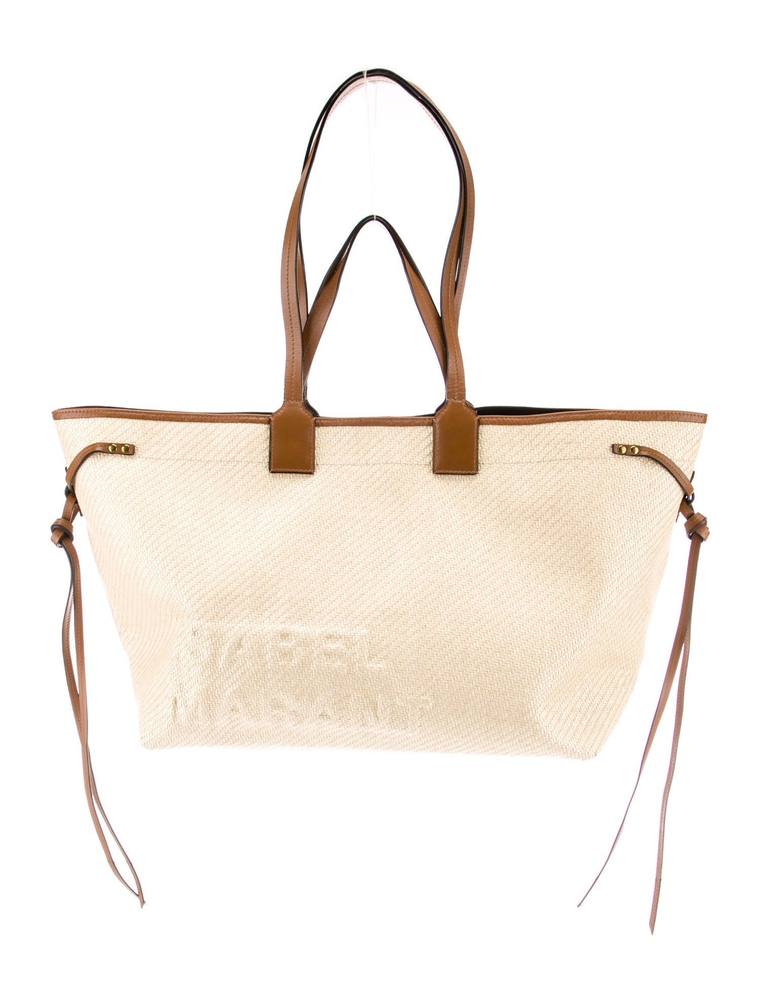 Isabel Marant Straw Tote - Neutrals Totes, Handbags - ISA211175 | The ...