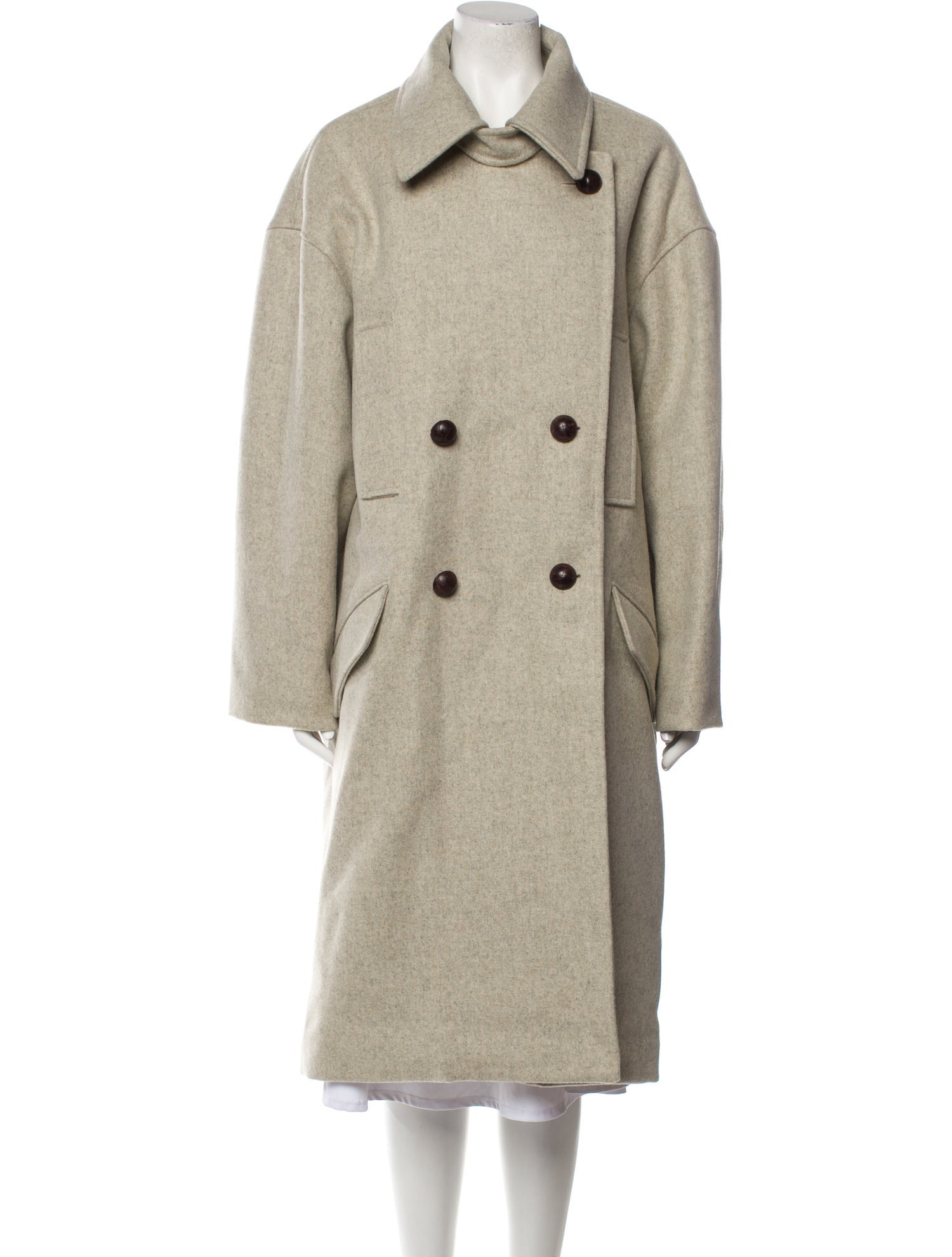 Isabel Marant Wool Trench Coat w/ Tags - Neutrals Coats, Clothing - ISA212997 | The RealReal