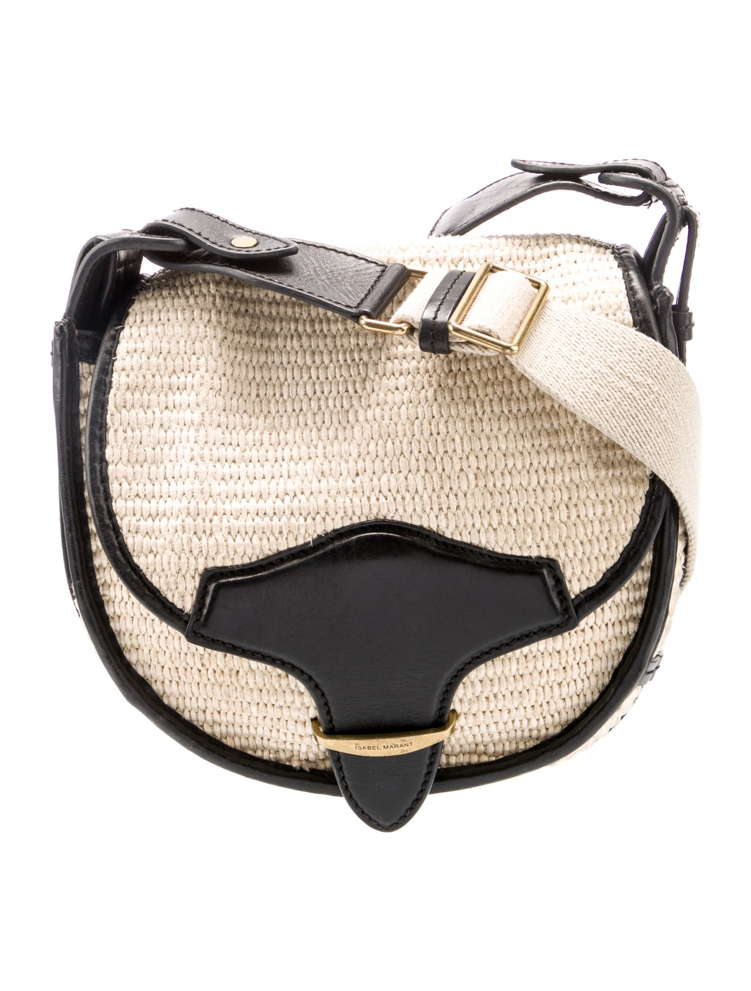 Isabel Marant Raffia Shoulder Bag - Black Shoulder Bags, Handbags ...