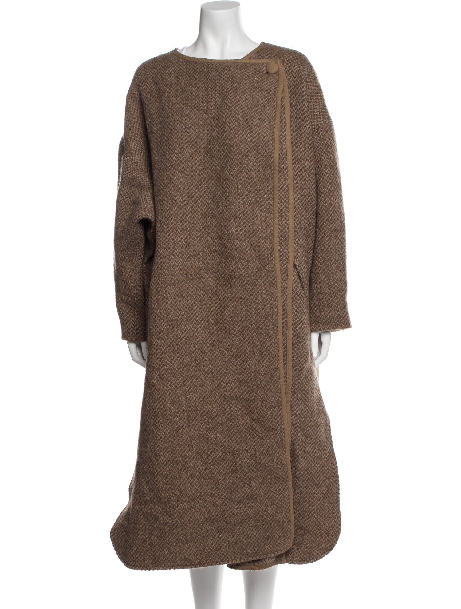 Isabel Marant Virgin Wool Coat - Brown Coats, Clothing - ISA213911 | The RealReal