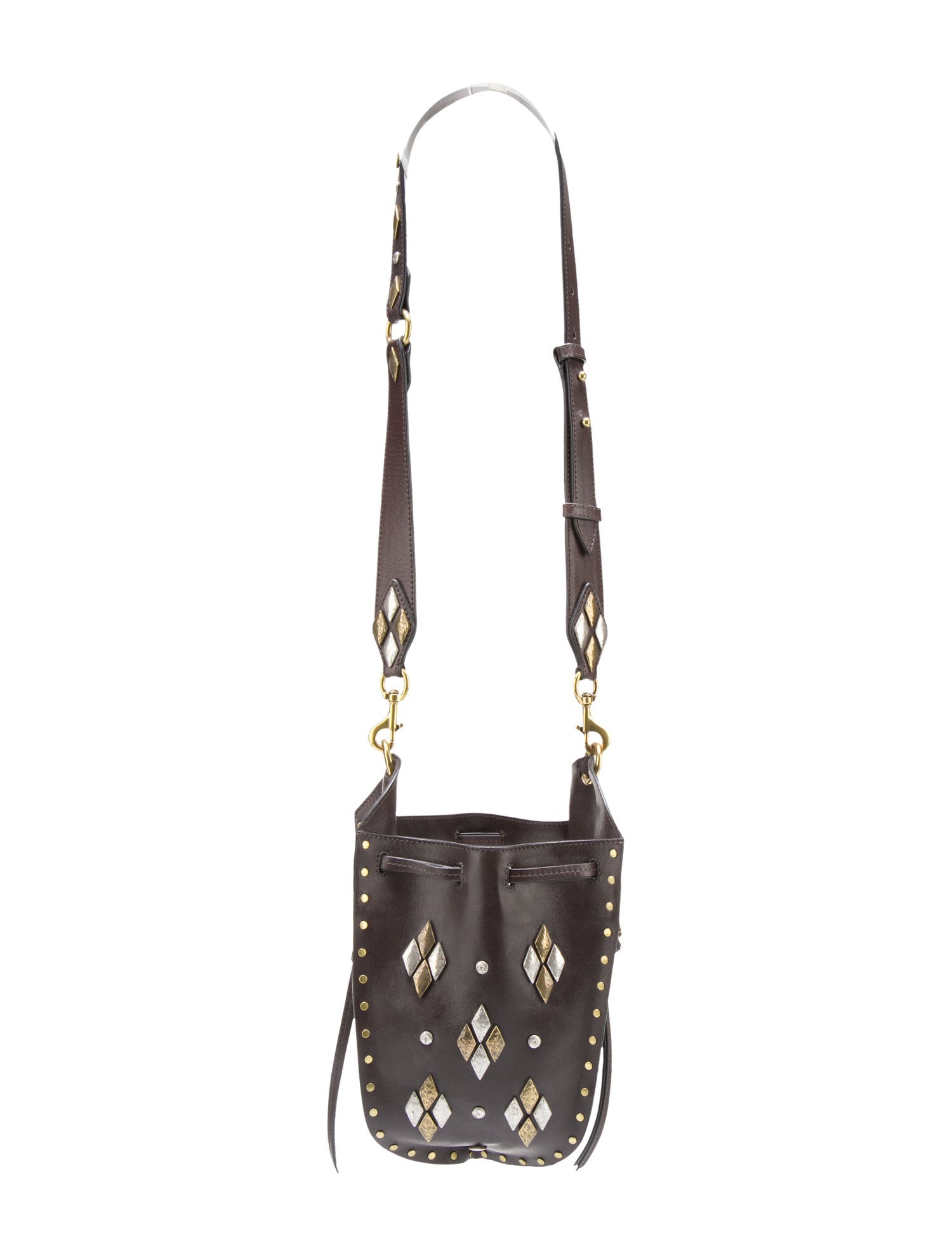 Isabel Marant Leather Messenger Bag - Brown Crossbody Bags, Handbags ...