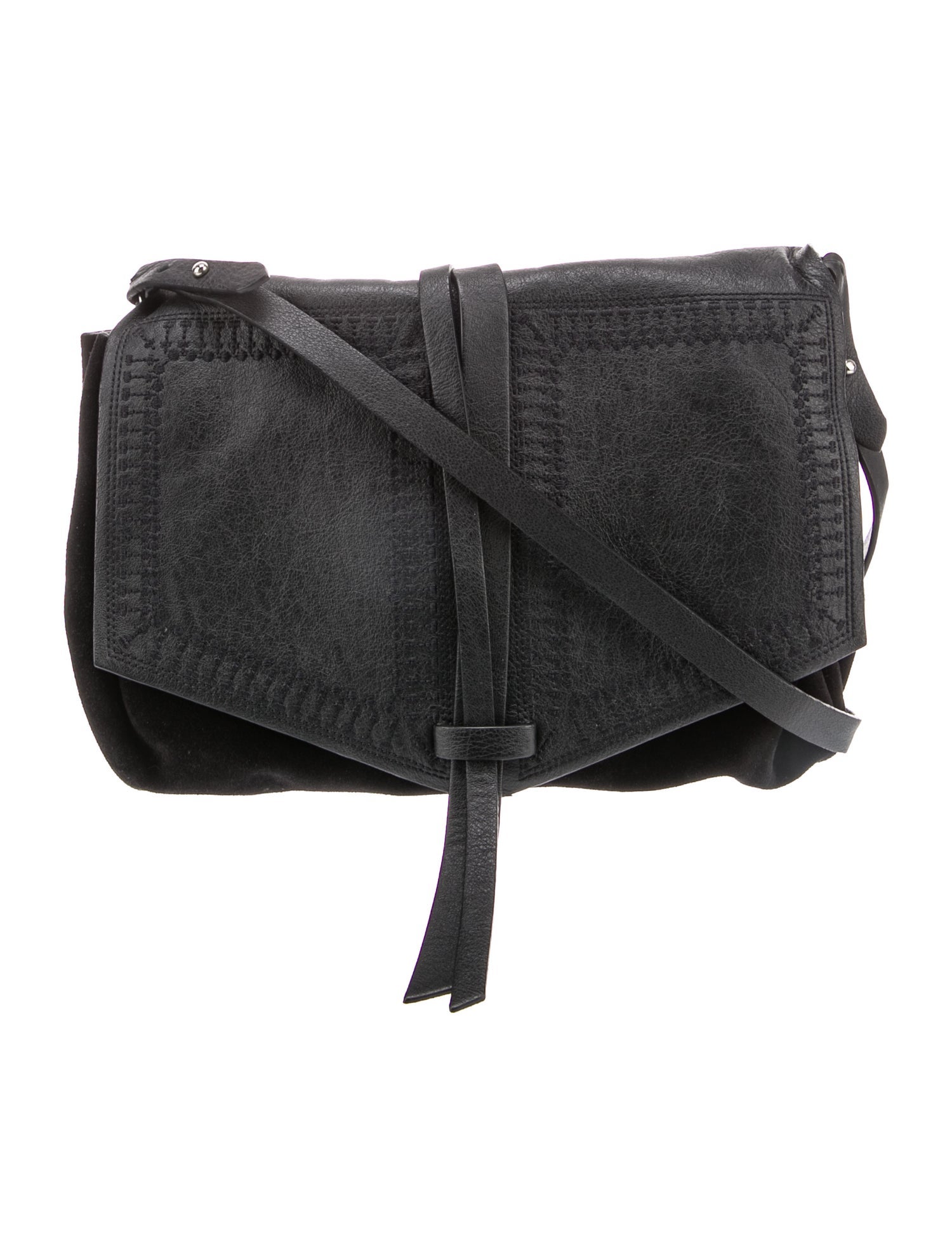 Isabel Marant Suede Shoulder Bag - Black Shoulder Bags, Handbags ...