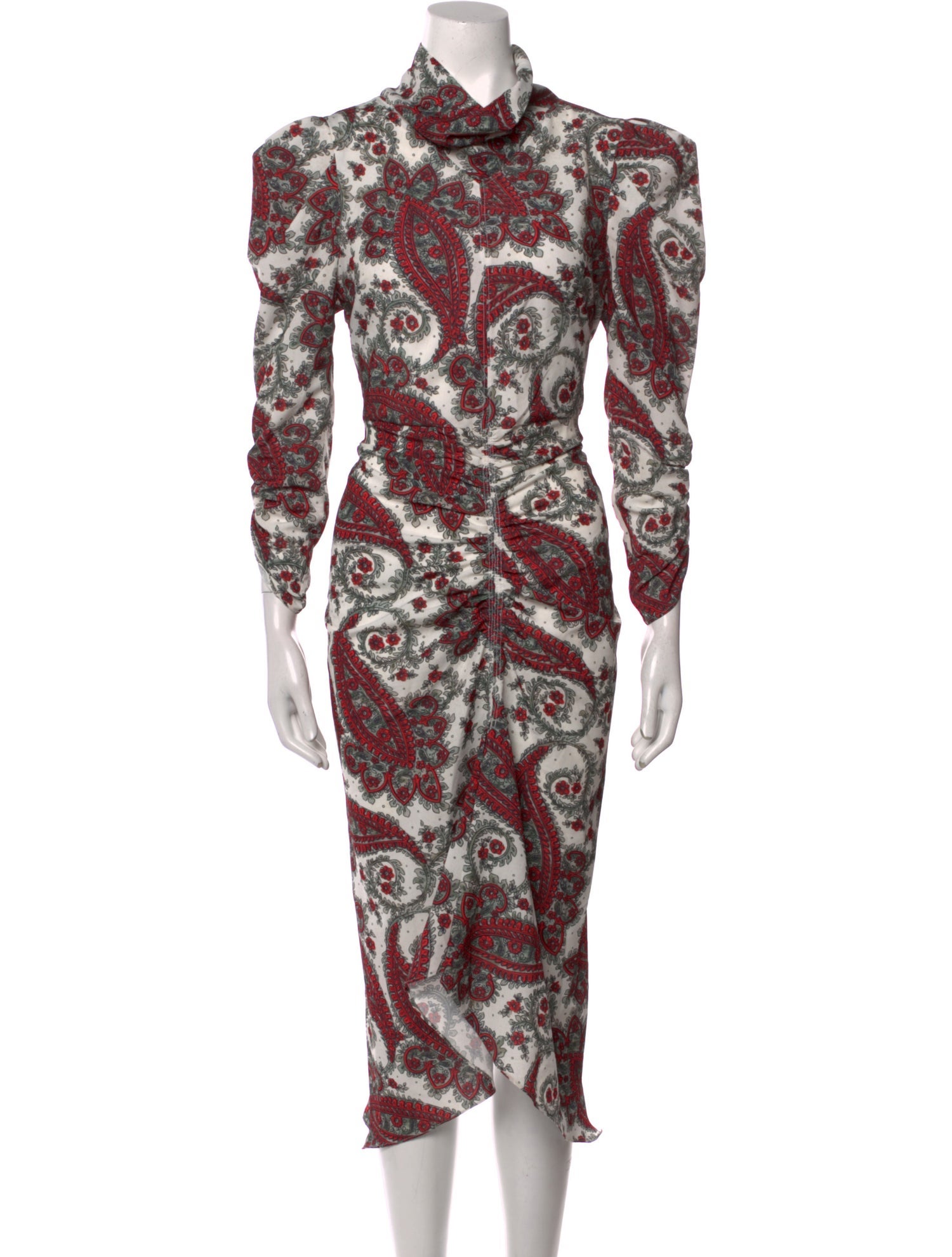 Isabel Marant Paisley Print Midi Length Dress - White Dresses, Clothing ...