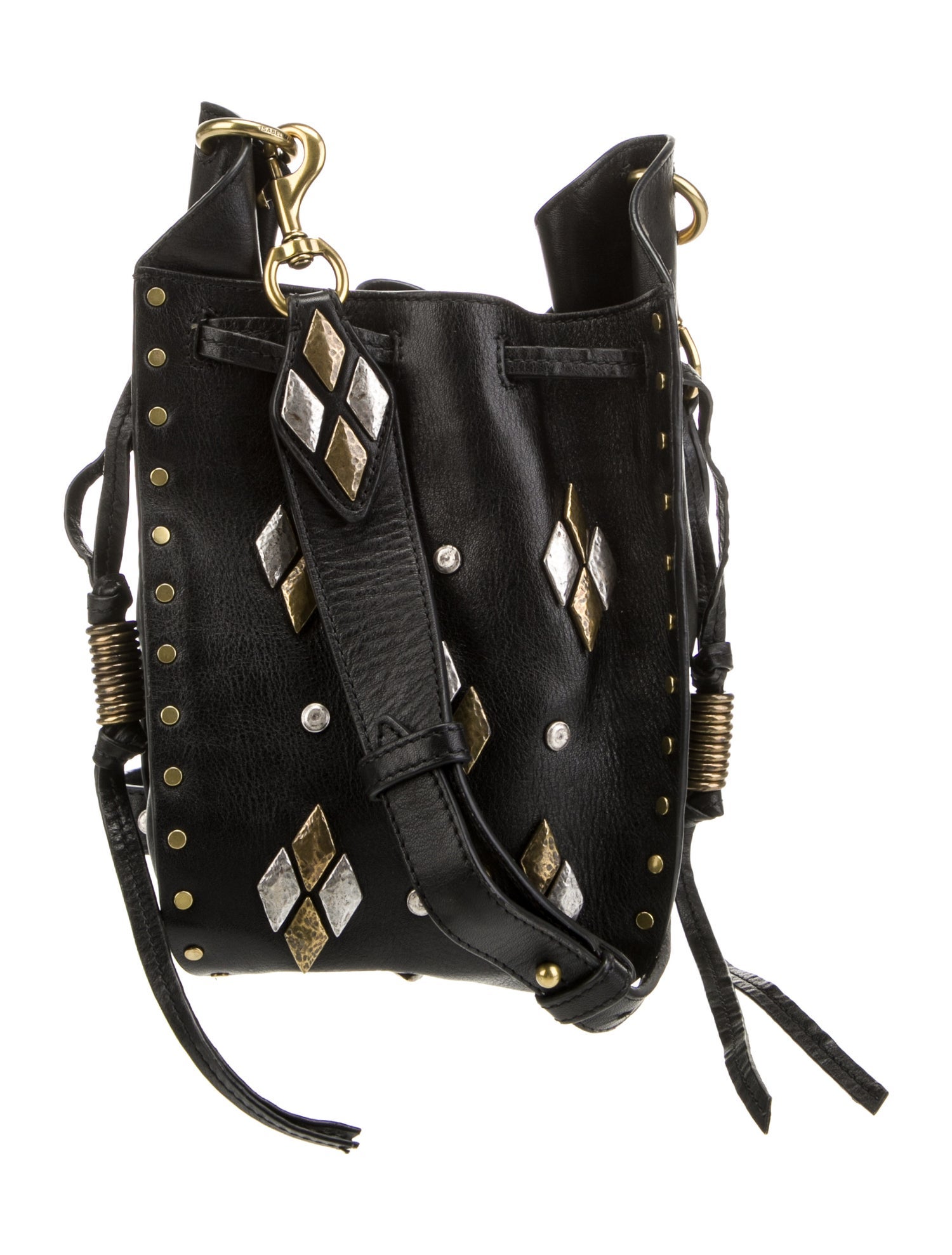 Isabel Marant Leather Bucket Bag - Black Crossbody Bags, Handbags ...