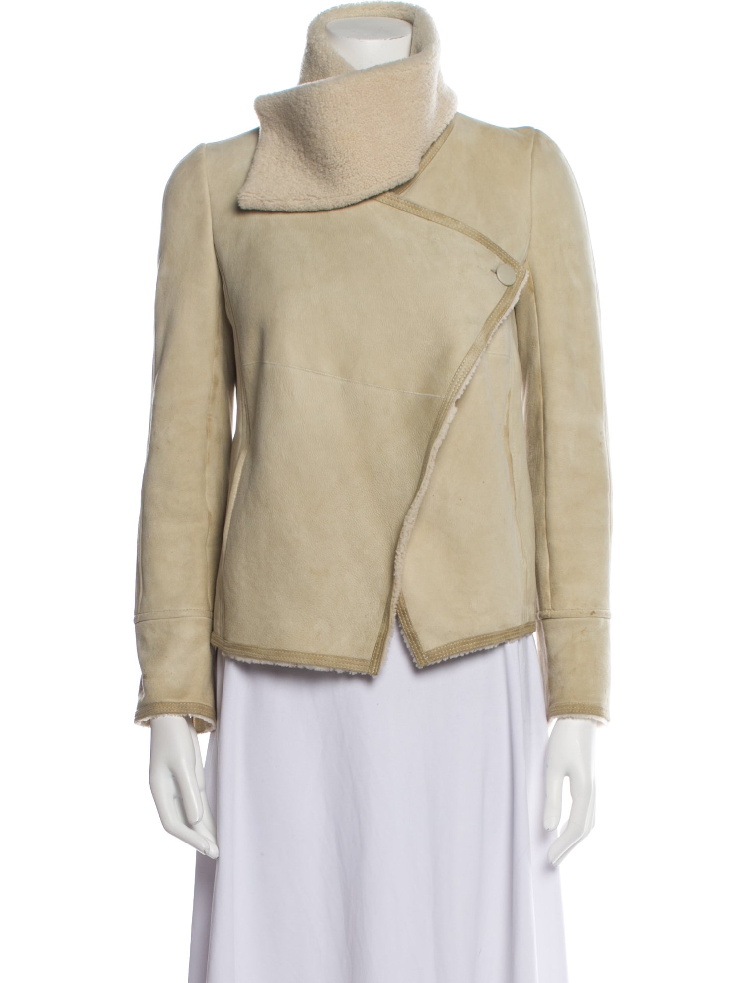 Isabel Marant Lamb Leather Biker Jacket - Neutrals Jackets, Clothing ...