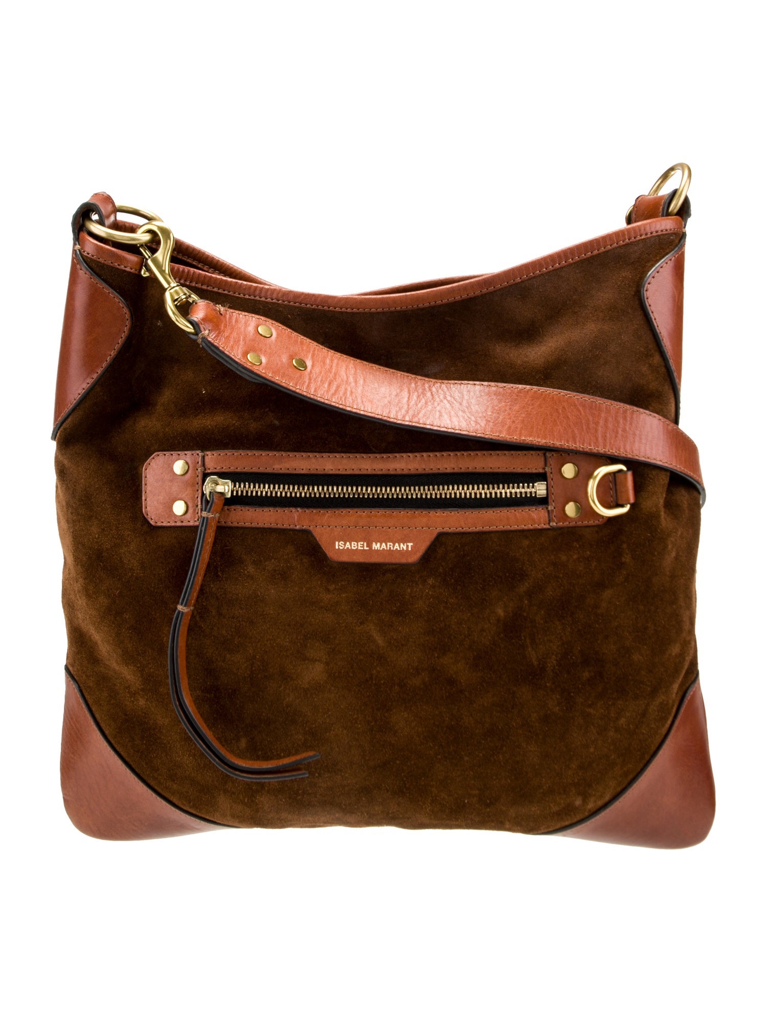 Isabel Marant Suede Crossbody Bag - Brown Crossbody Bags, Handbags ...