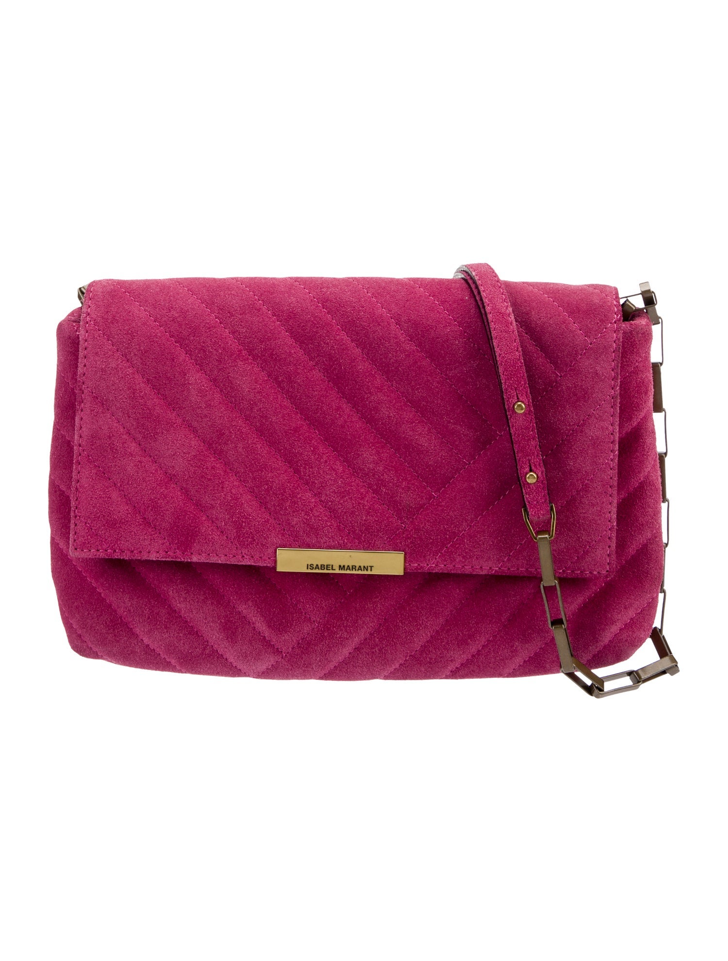 Isabel Marant Suede Shoulder Bag - Pink Shoulder Bags, Handbags ...