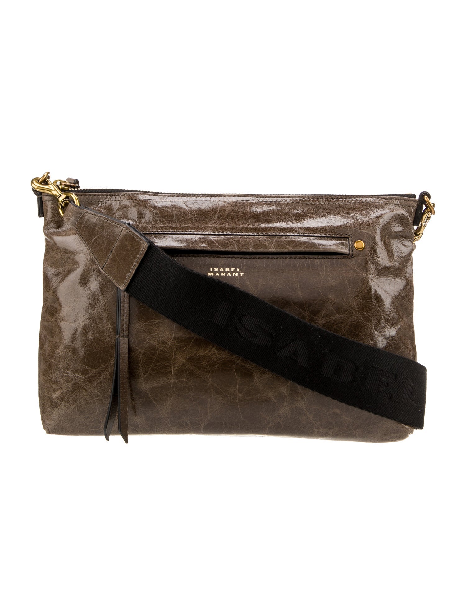 Isabel Marant Leather Messenger Bag - Brown Crossbody Bags, Handbags ...