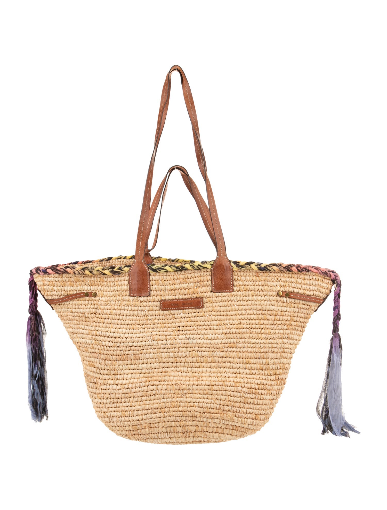 Isabel Marant Raffia Bucket Bag - Neutrals Totes, Handbags - ISA225761 ...