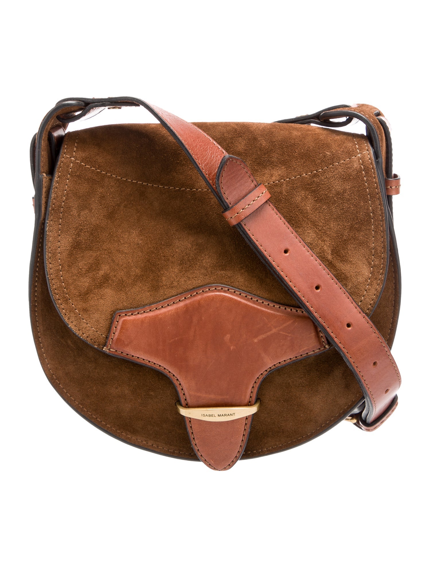 Isabel Marant Suede Messenger Bag - Brown Crossbody Bags, Handbags ...