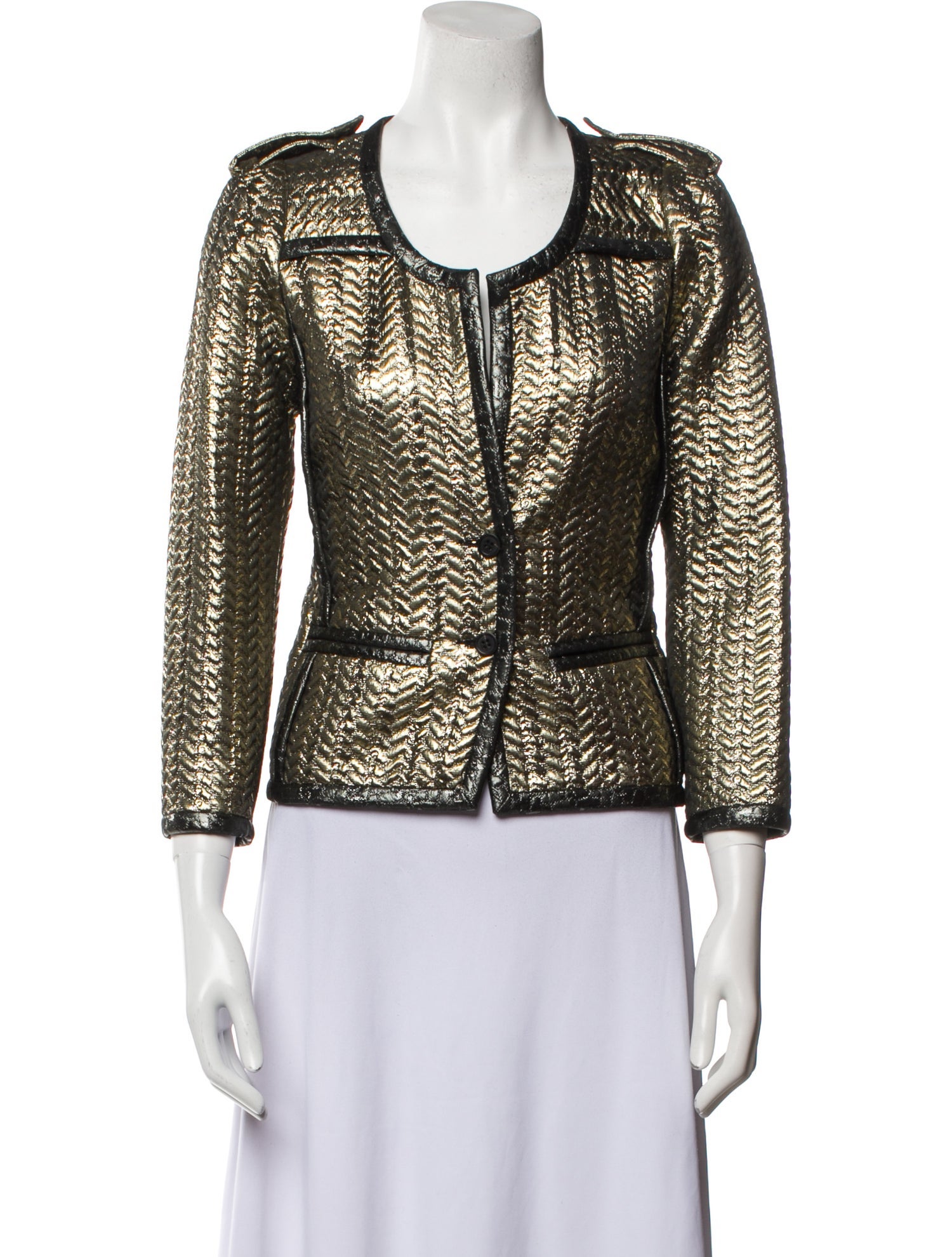Isabel Marant Printed Jacket - Gold Jackets, Clothing - ISA229233 | The ...