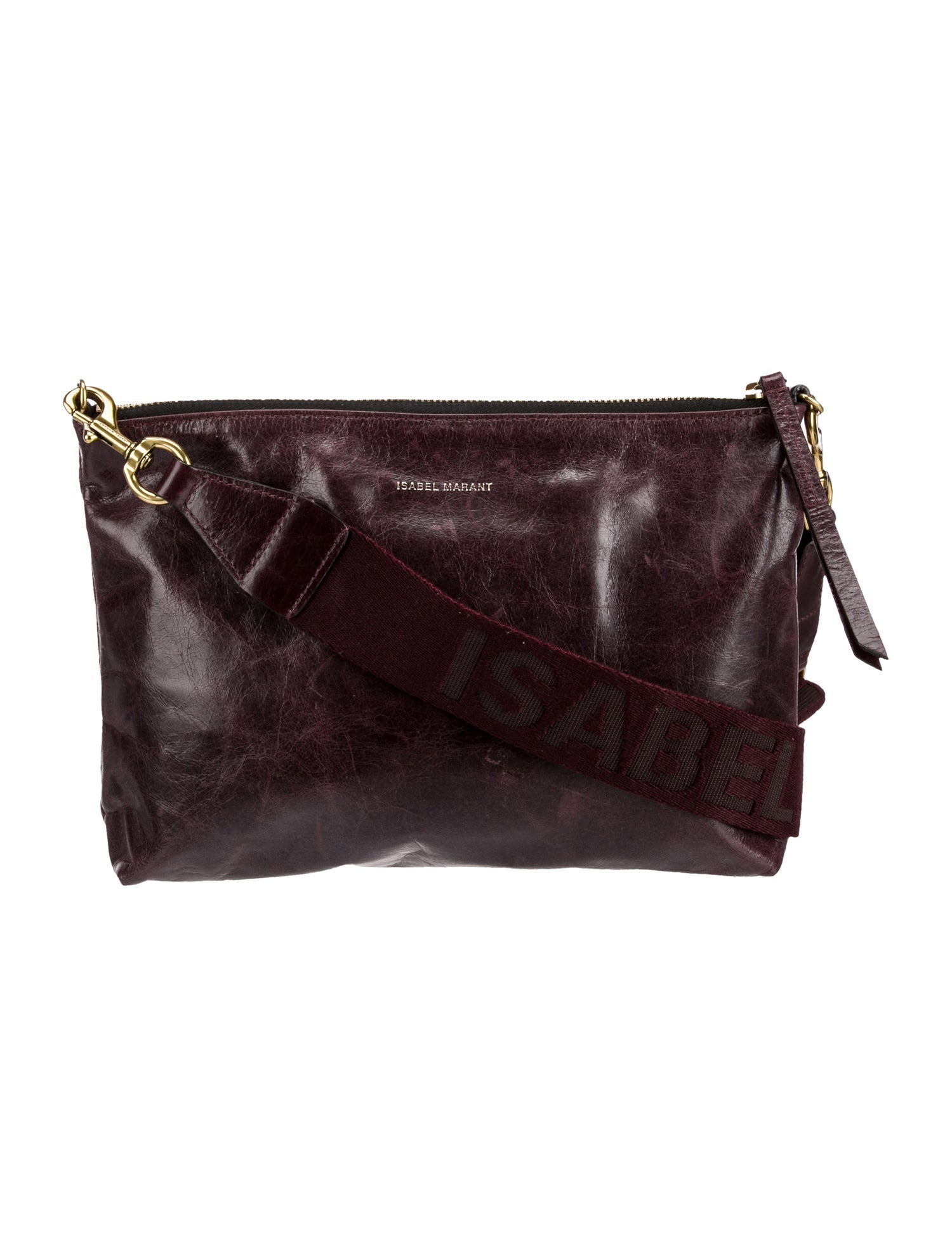 Isabel Marant Leather Messenger Bag - Red Crossbody Bags, Handbags ...