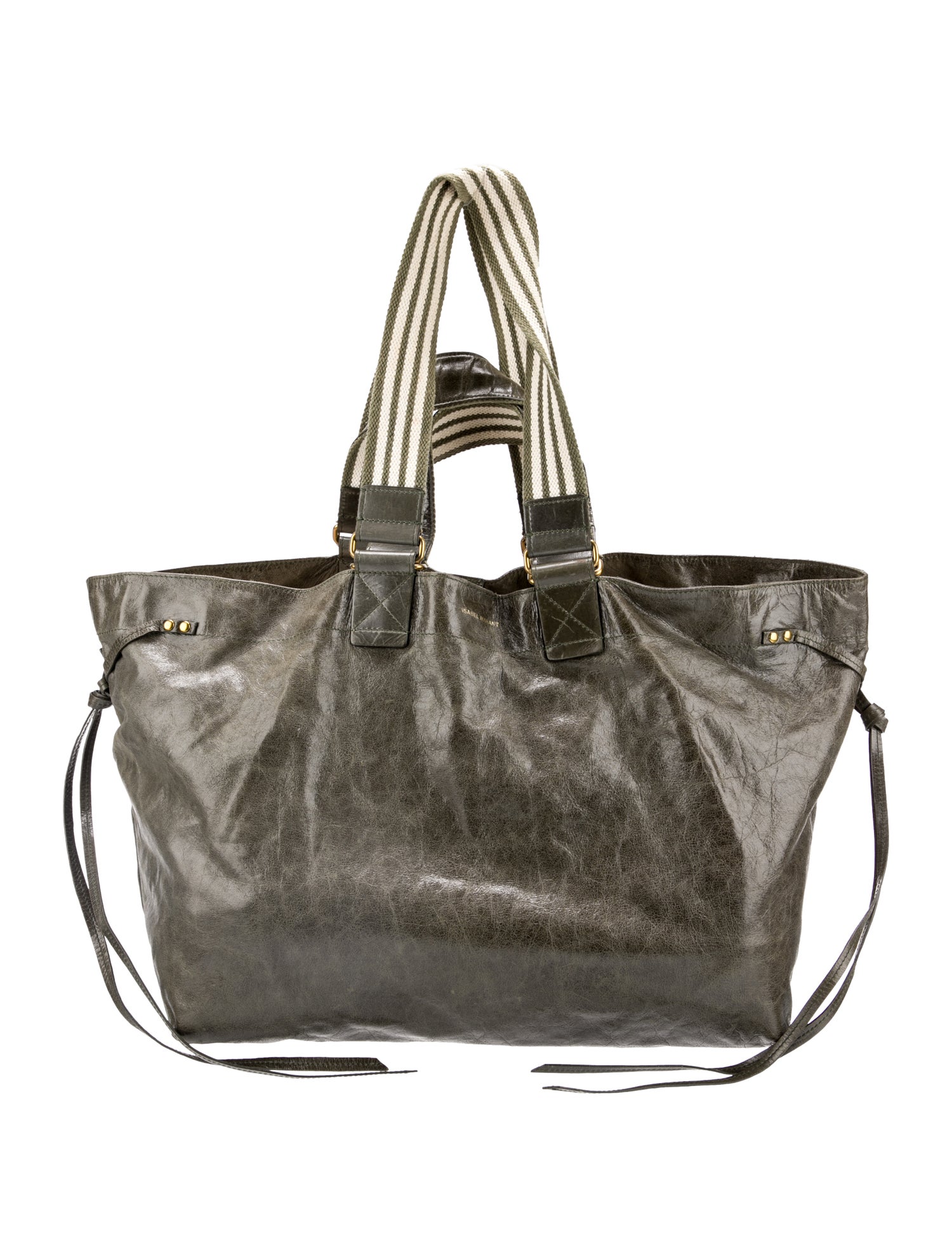 Isabel Marant Leather Tote - Green Totes, Handbags - ISA229828 | The ...