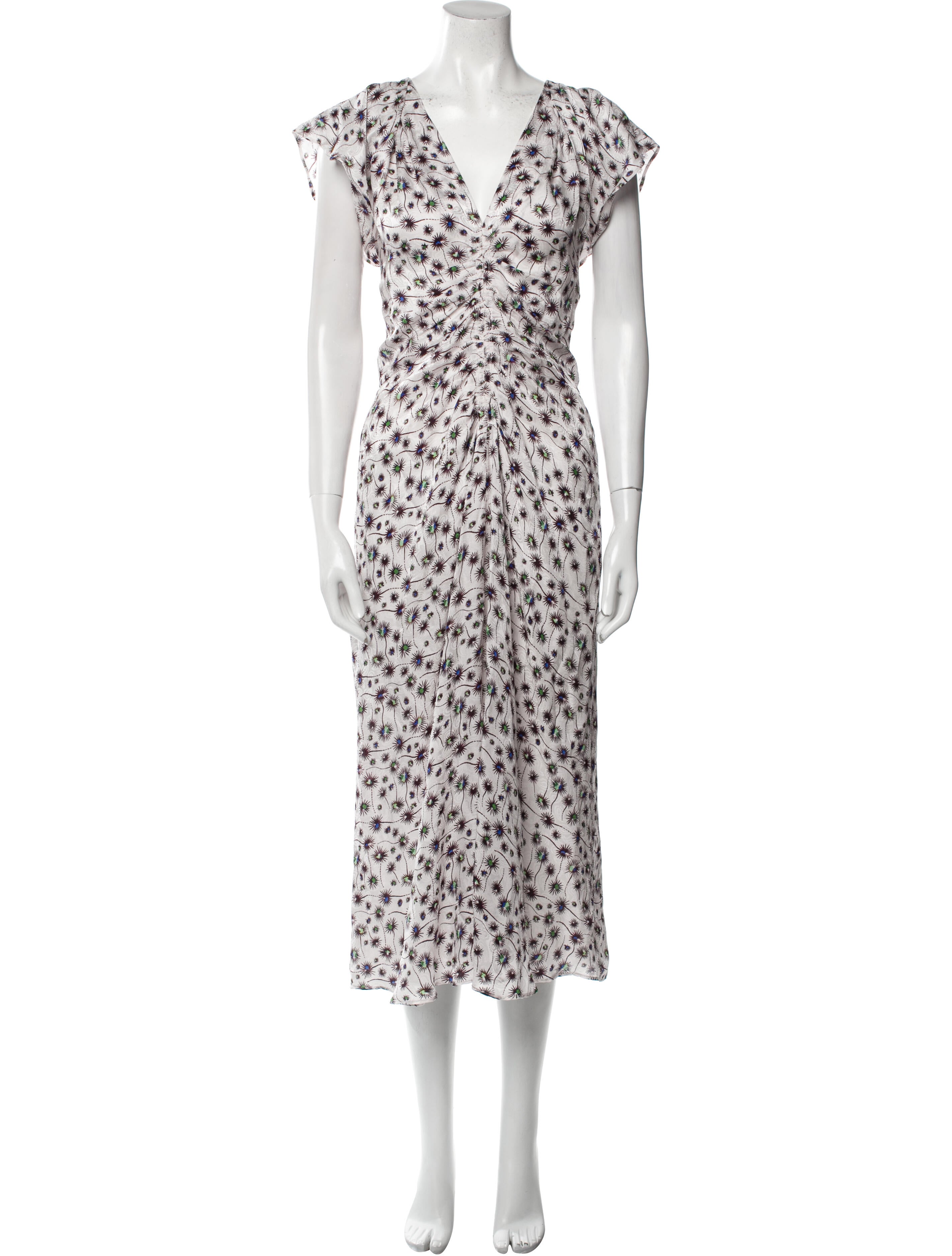 Isabel Marant Floral Print Long Dress - White Dresses, Clothing ...