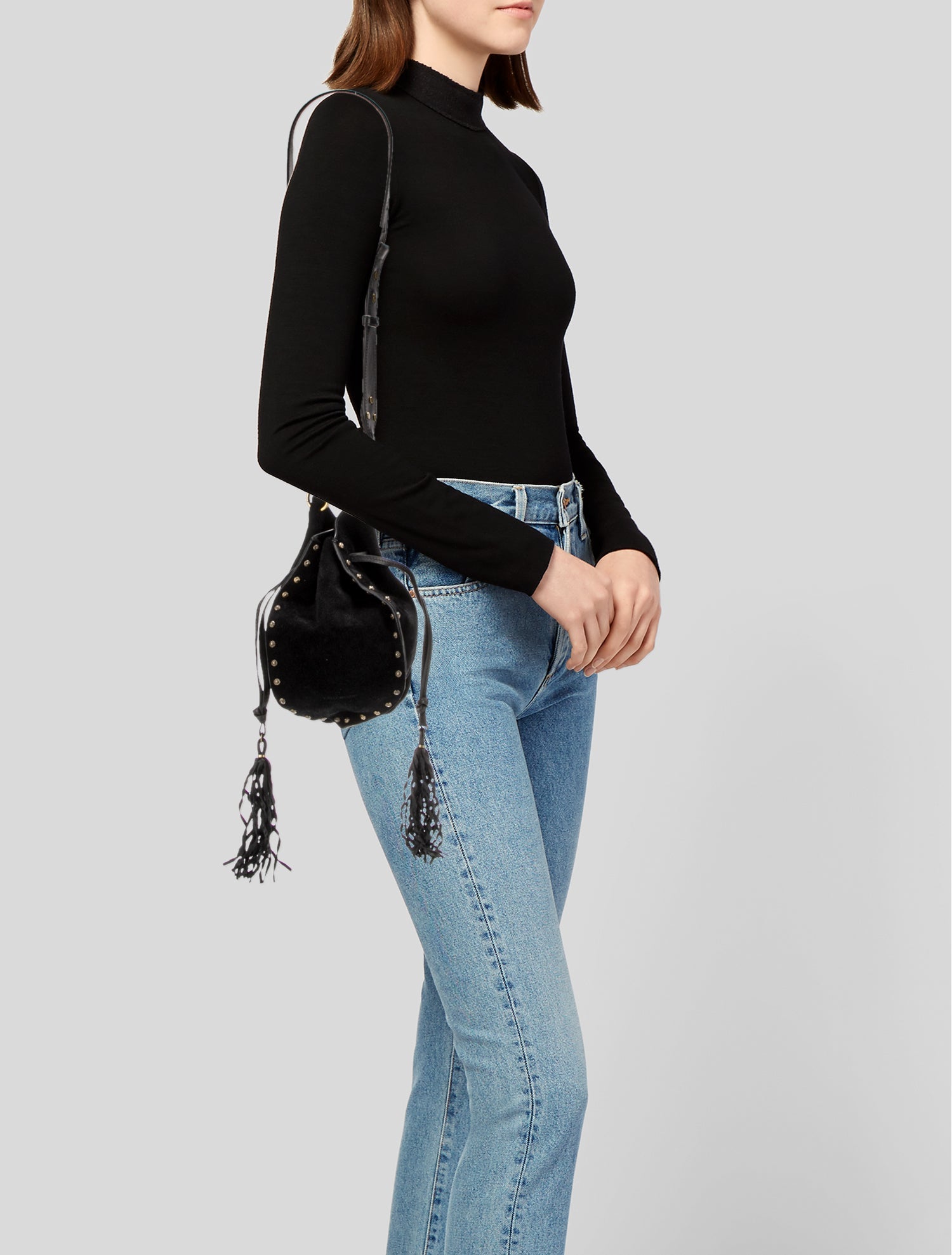 Isabel Marant Suede Bucket Bag - Black Bucket Bags, Handbags ...