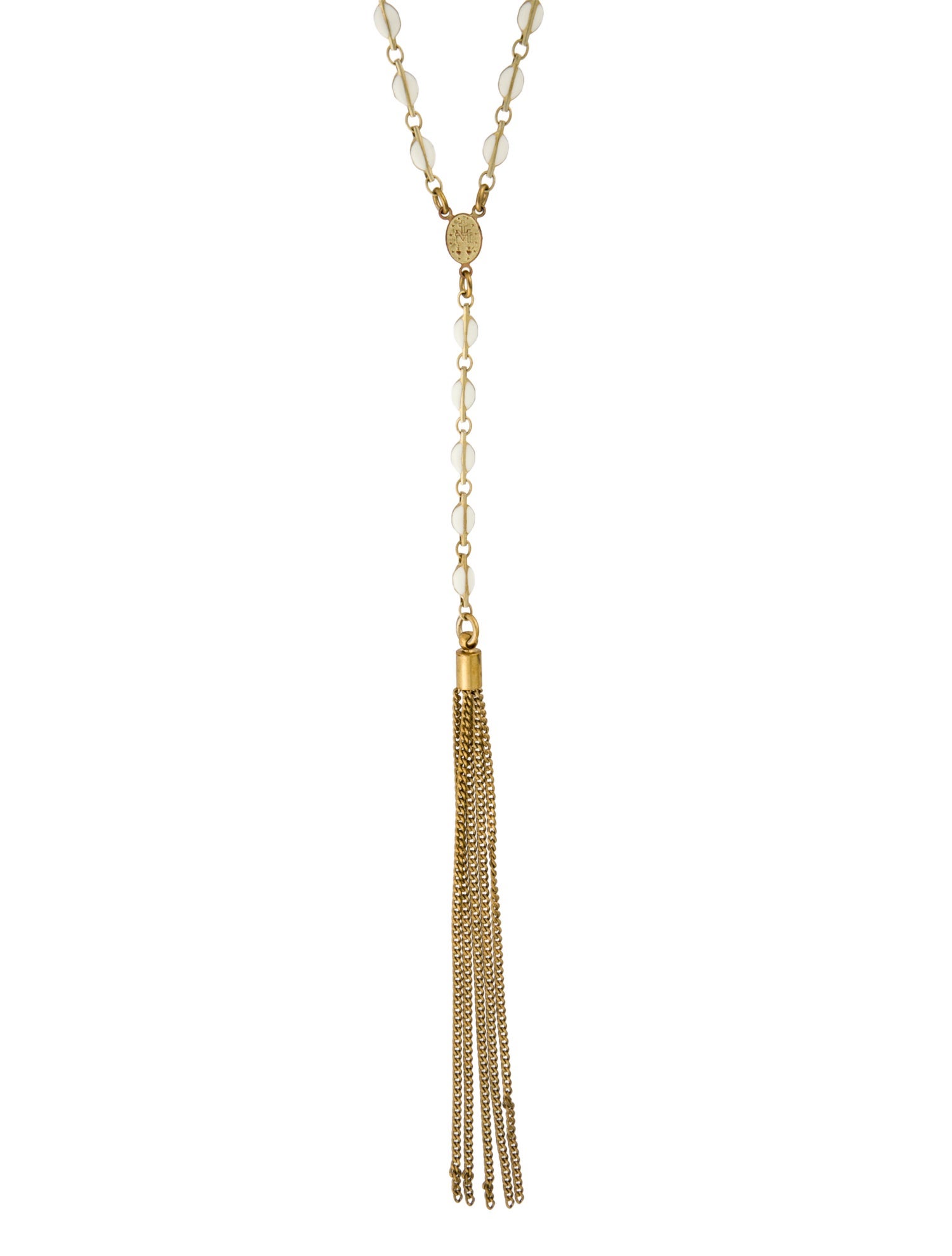 Isabel Marant Enamel Rosary Lavalier Necklace - Lavalier, Necklaces ...