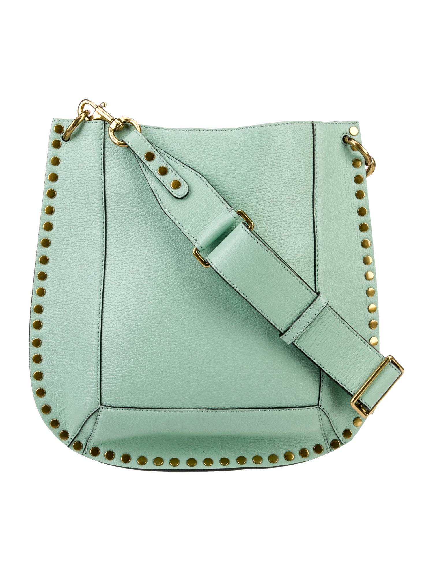 Isabel Marant Leather Messenger Bag - Green Crossbody Bags, Handbags ...