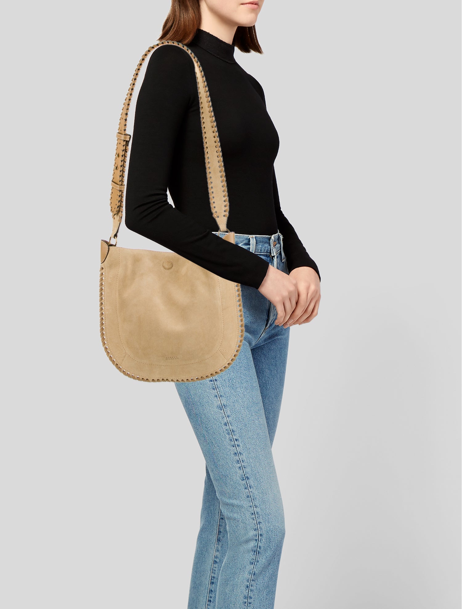 Isabel Marant Suede Shoulder Bag - Neutrals Shoulder Bags, Handbags ...