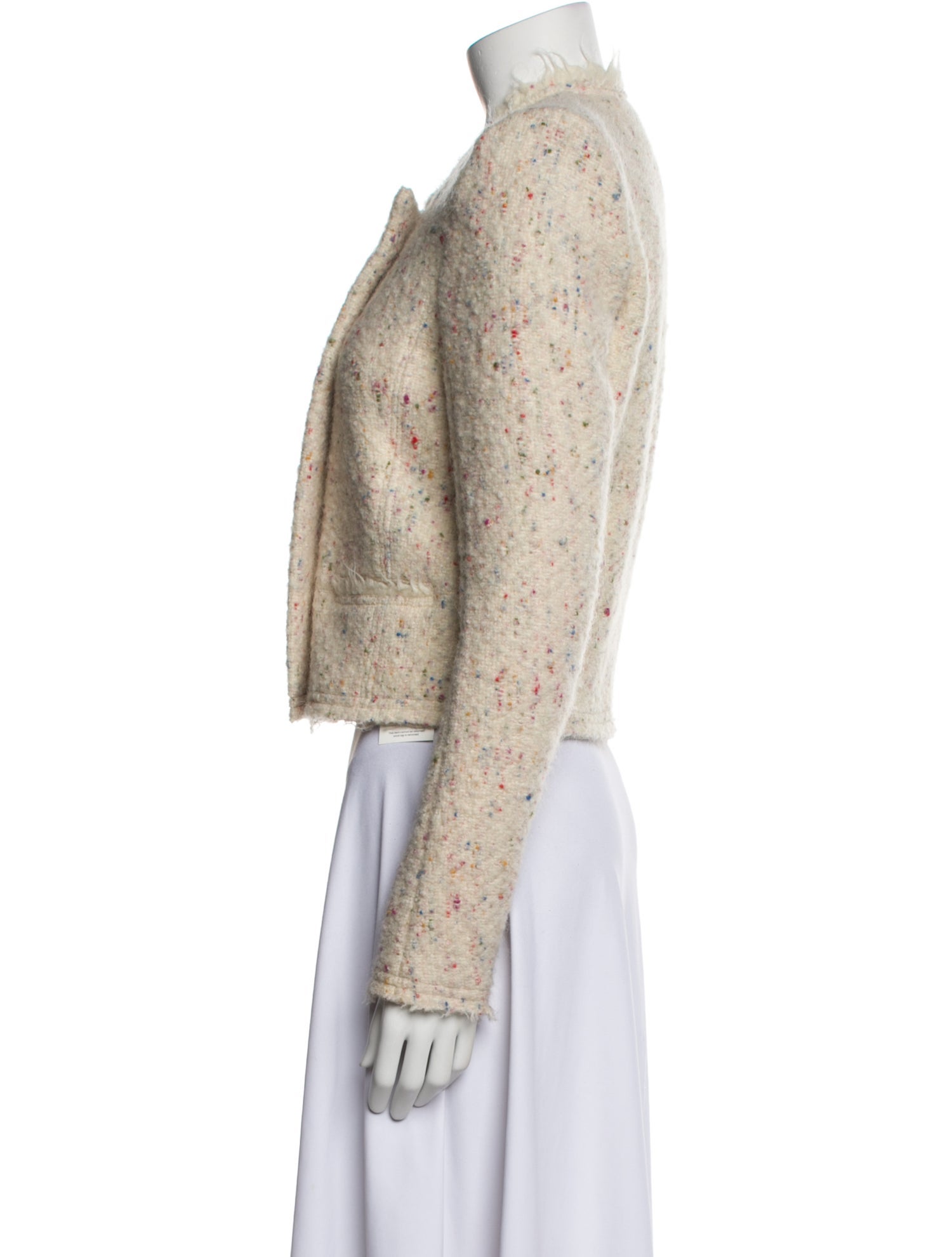 Isabel Marant Wool Tweed Pattern Evening Jacket - Neutrals Jackets, Clothing - ISA237584 | The ...