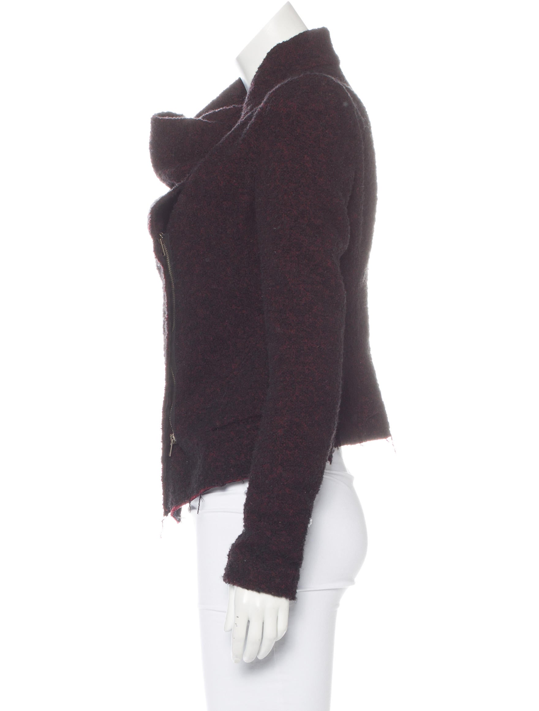 Isabel Marant Asymmetrical Zip-Up Cardigan - Red Knitwear, Clothing ...