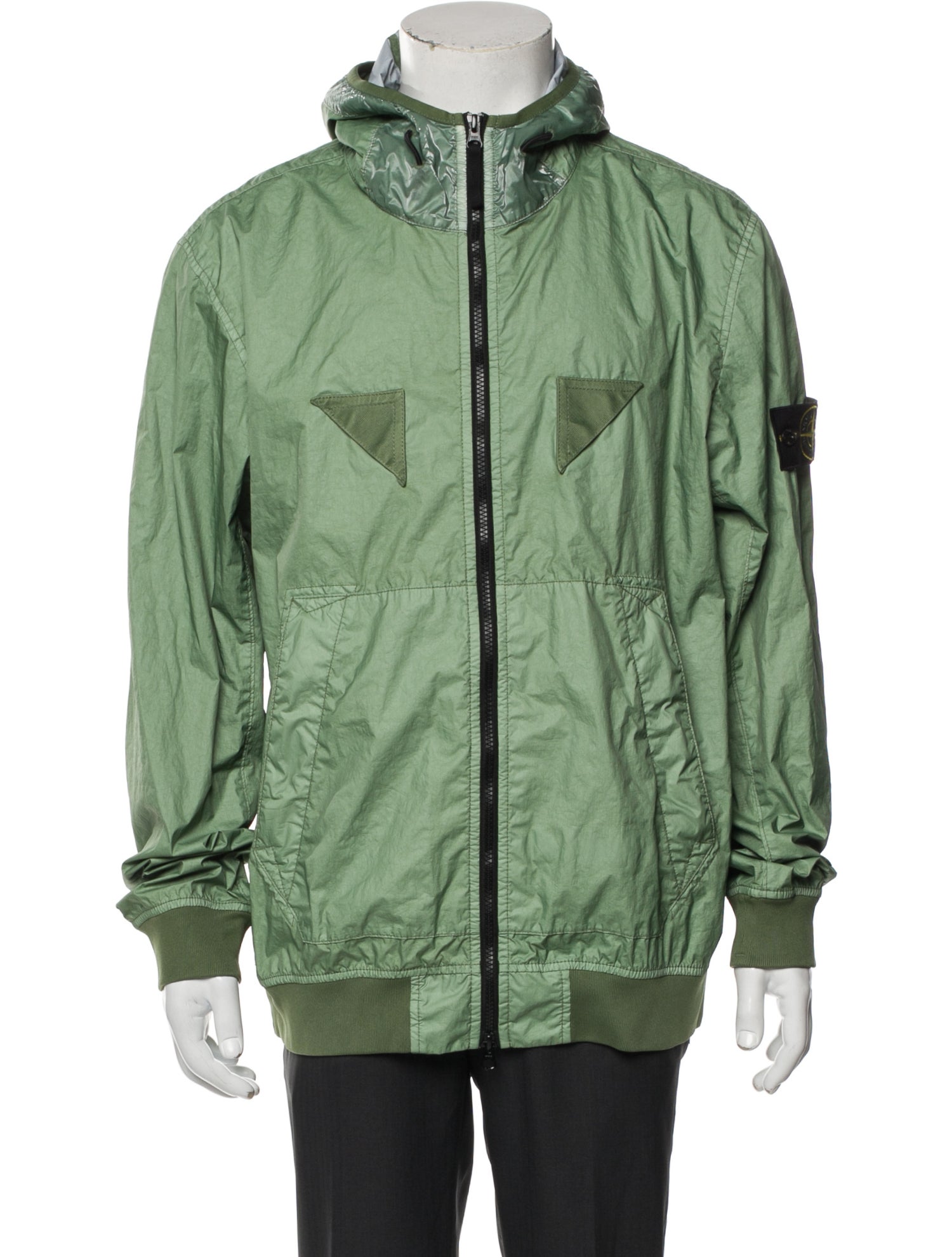 Stone Island Windbreaker - Green Outerwear, Clothing - ISD32837 | The ...