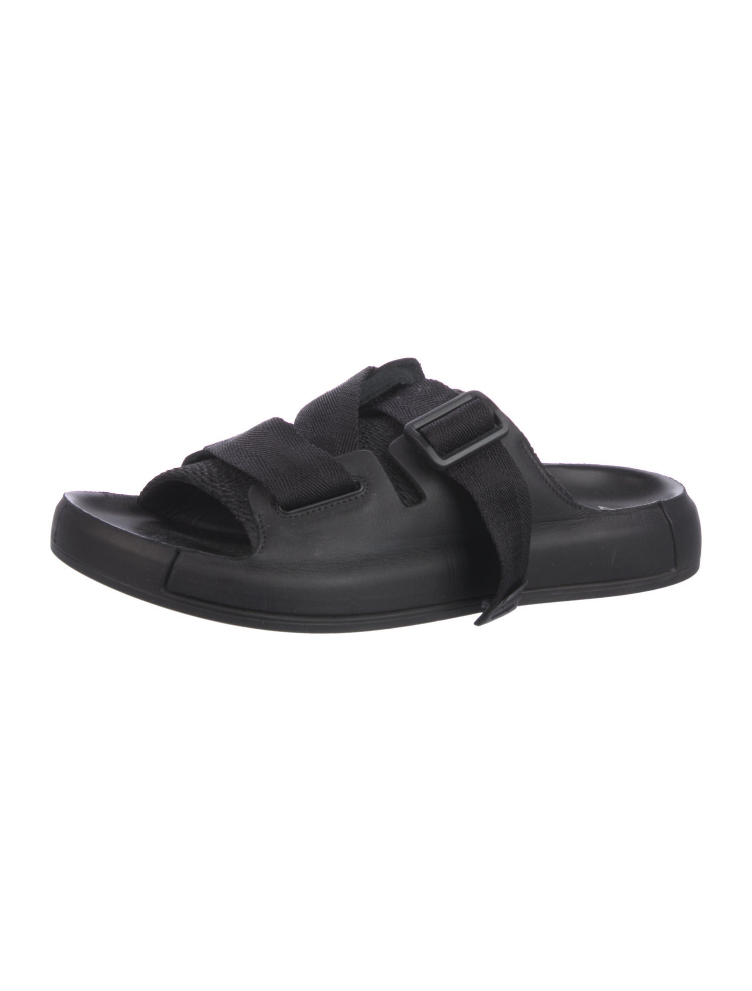 Birkenstock Leather Slides - Green Sandals, Shoes - WBIRK40254 | The ...