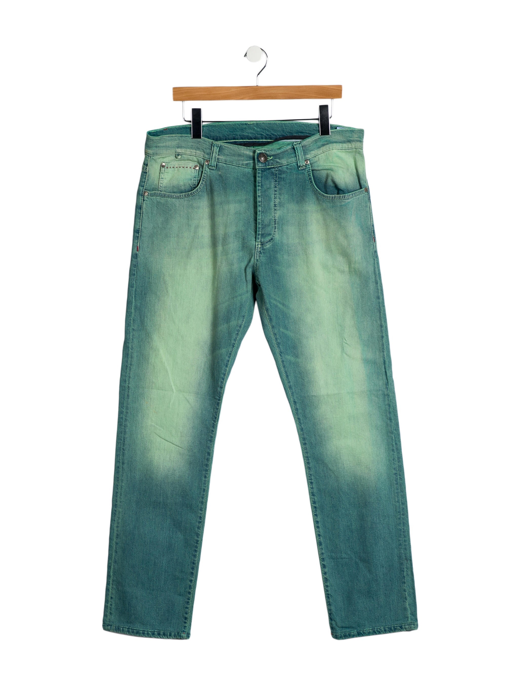 Isaia Skinny Jeans - Blue, 10.5" Rise Jeans, Clothing - ISI36691 | The ...