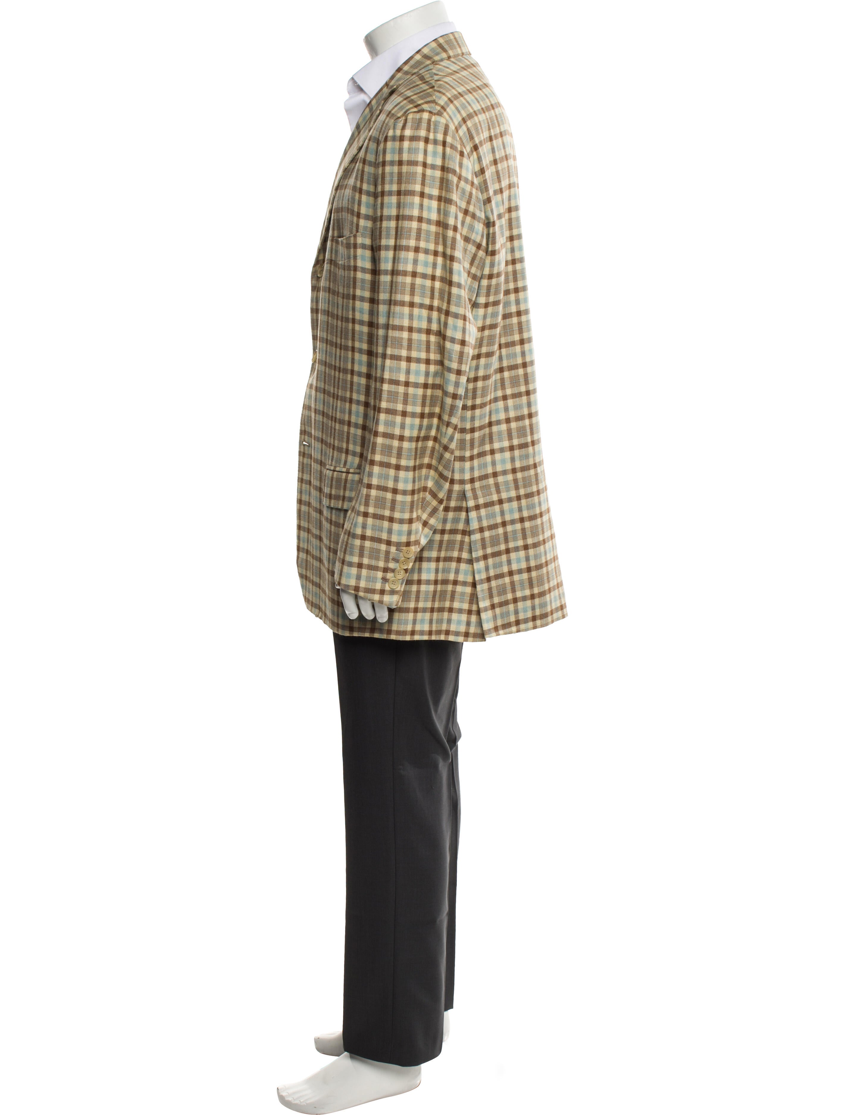 Haspel Striped Two-Piece Suit - White, 12" Rise Suiting, Clothing ...