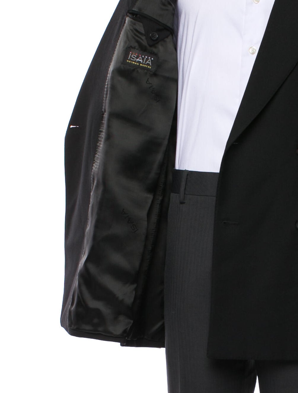 Isaia Wool Blazer - Black Suiting, Clothing - ISI44873 | The RealReal