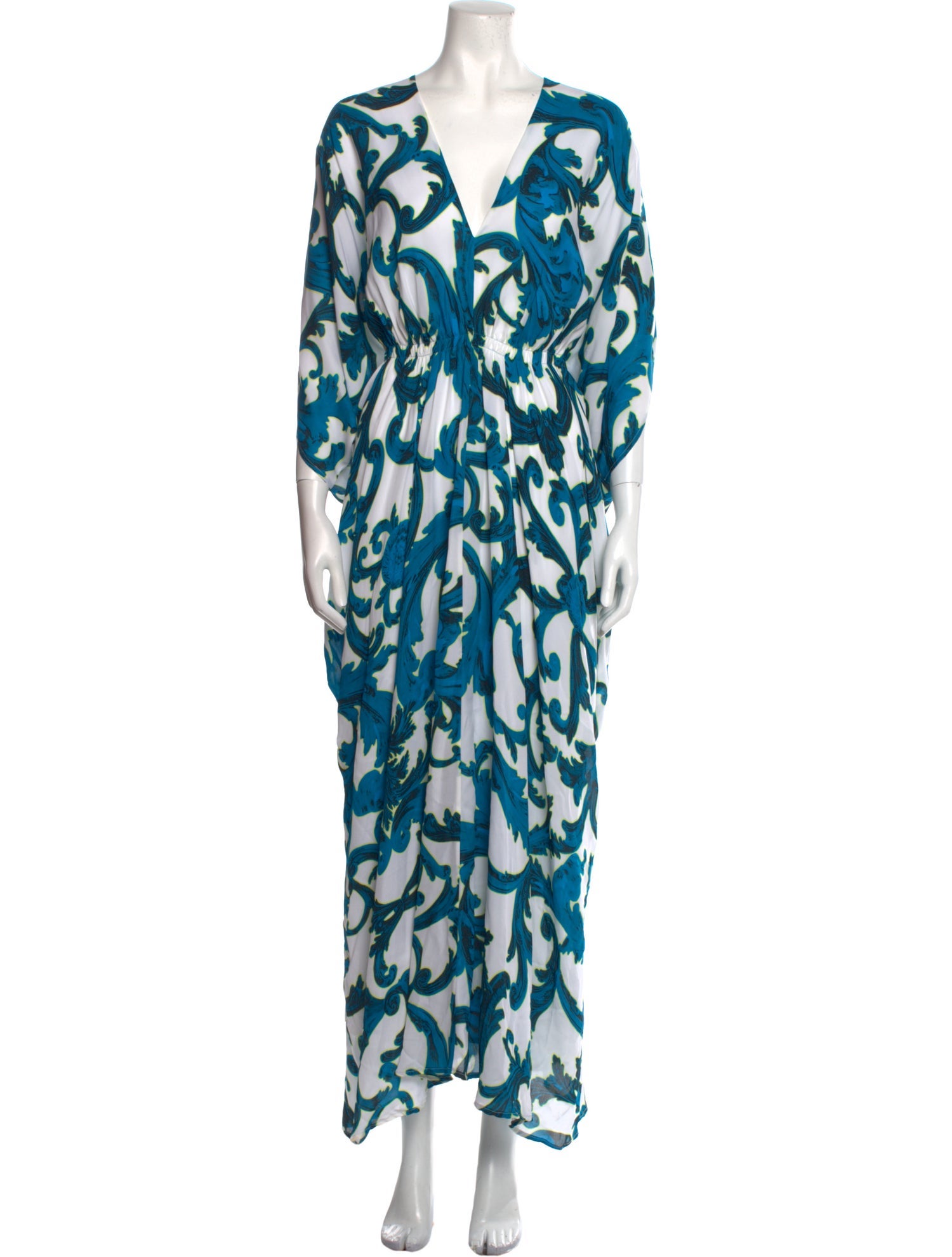Issa Printed Long Dress - Blue Dresses, Clothing - ISL29235 | The RealReal